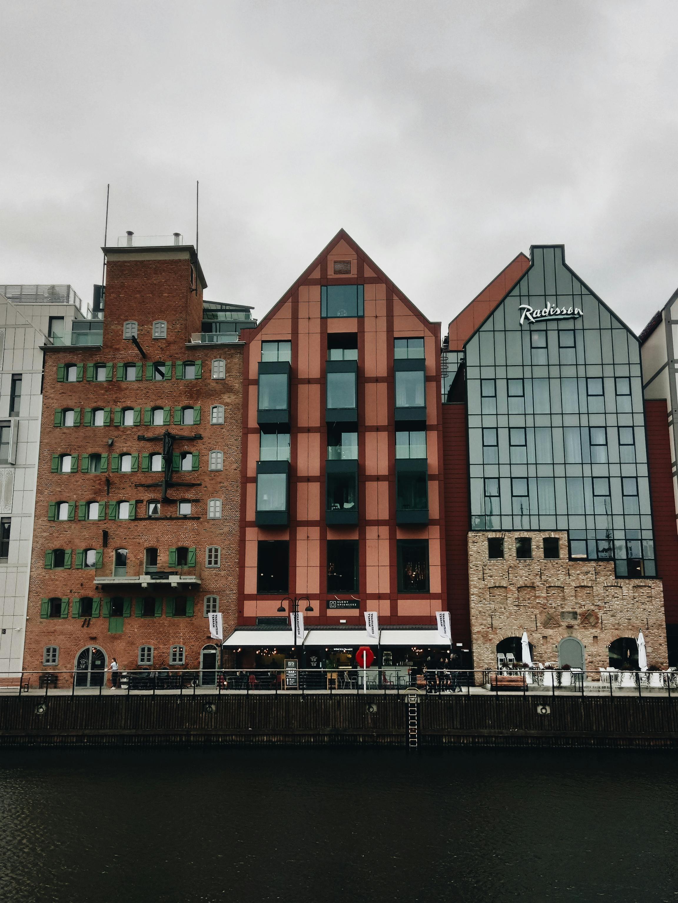 Overcast over Buildings in Town · Free Stock Photo