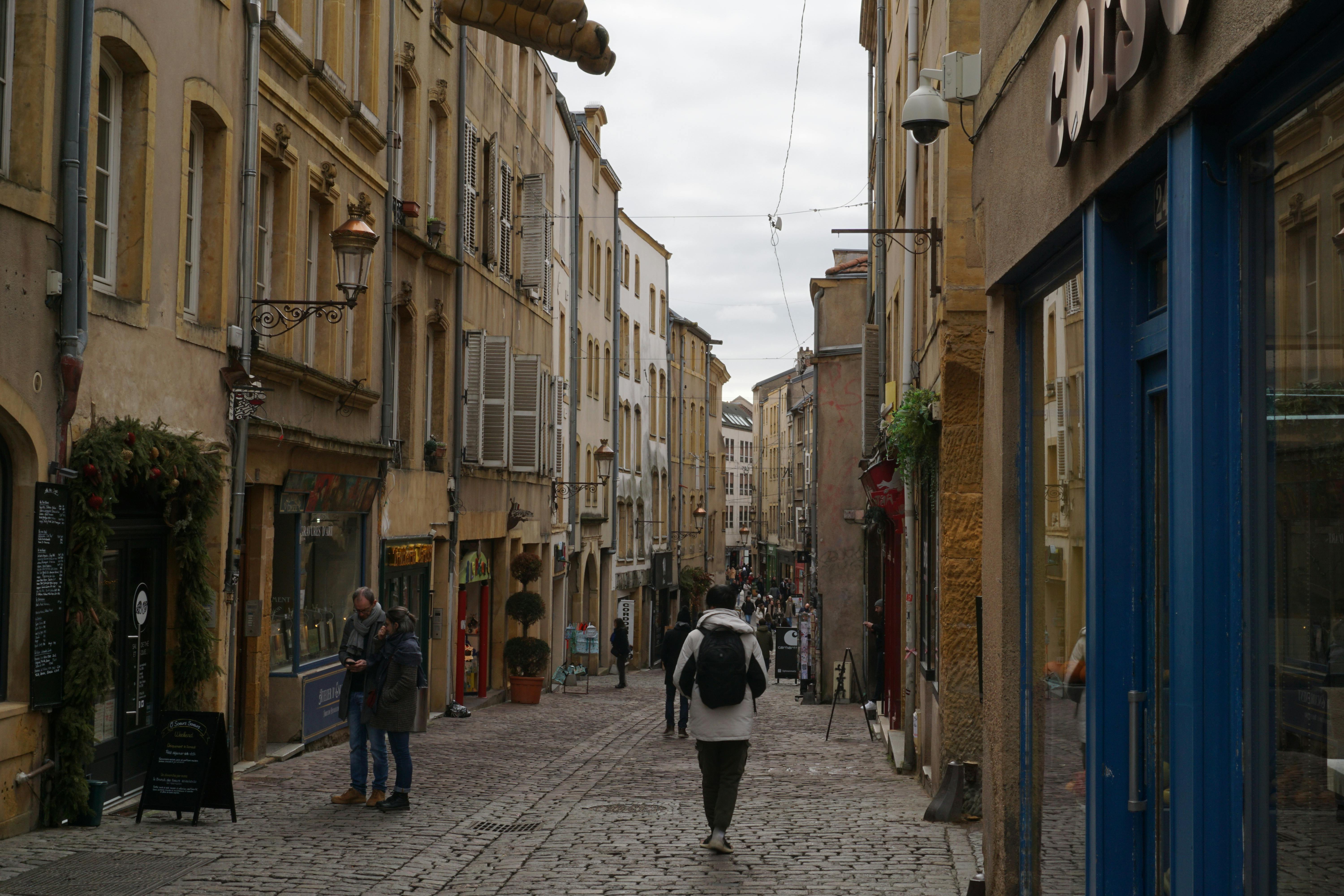 People Walking in Old Town · Free Stock Photo