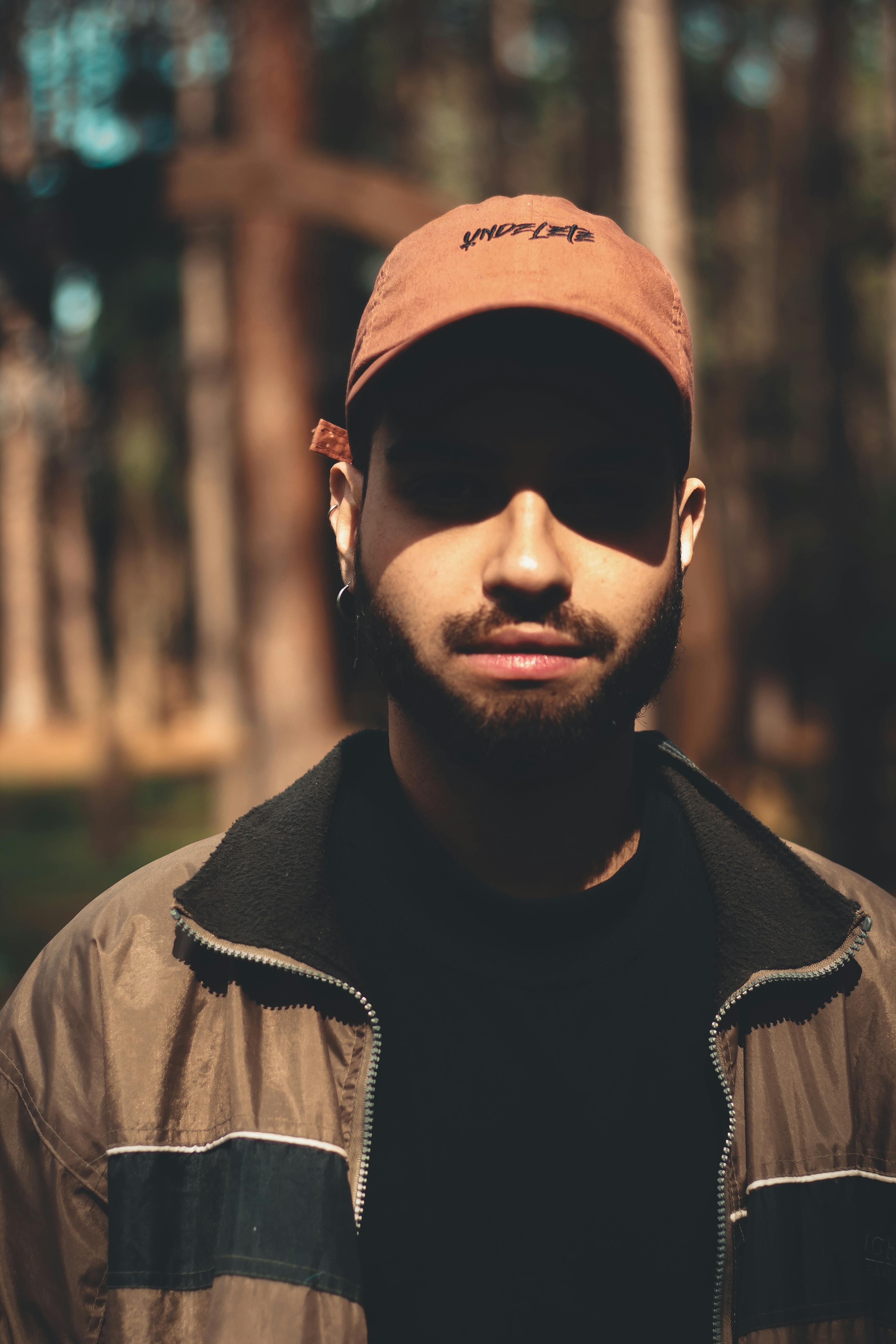 Portrait of a Man in a Baseball Cap · Free Stock Photo