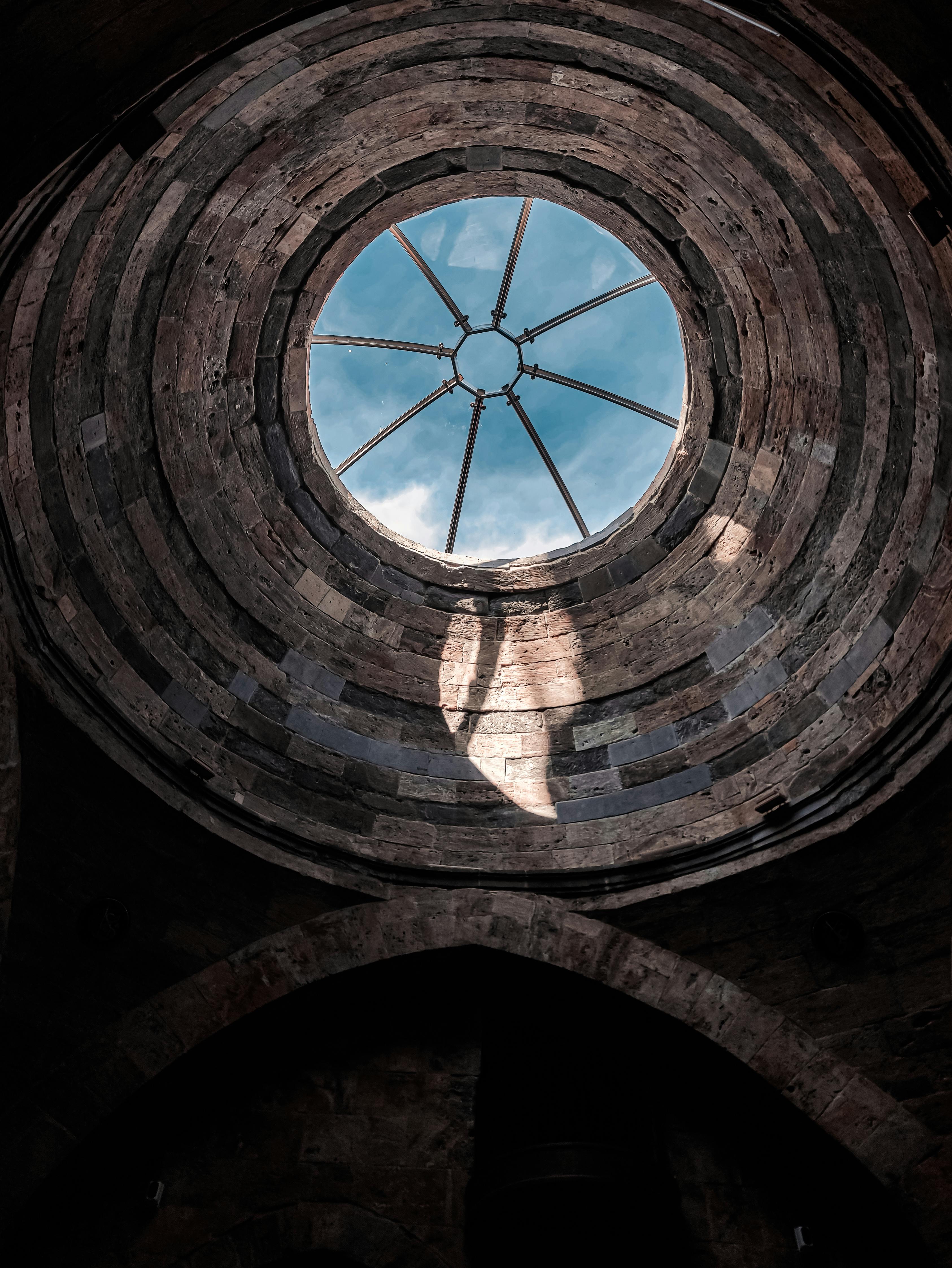 Windows in Tower Ceiling · Free Stock Photo