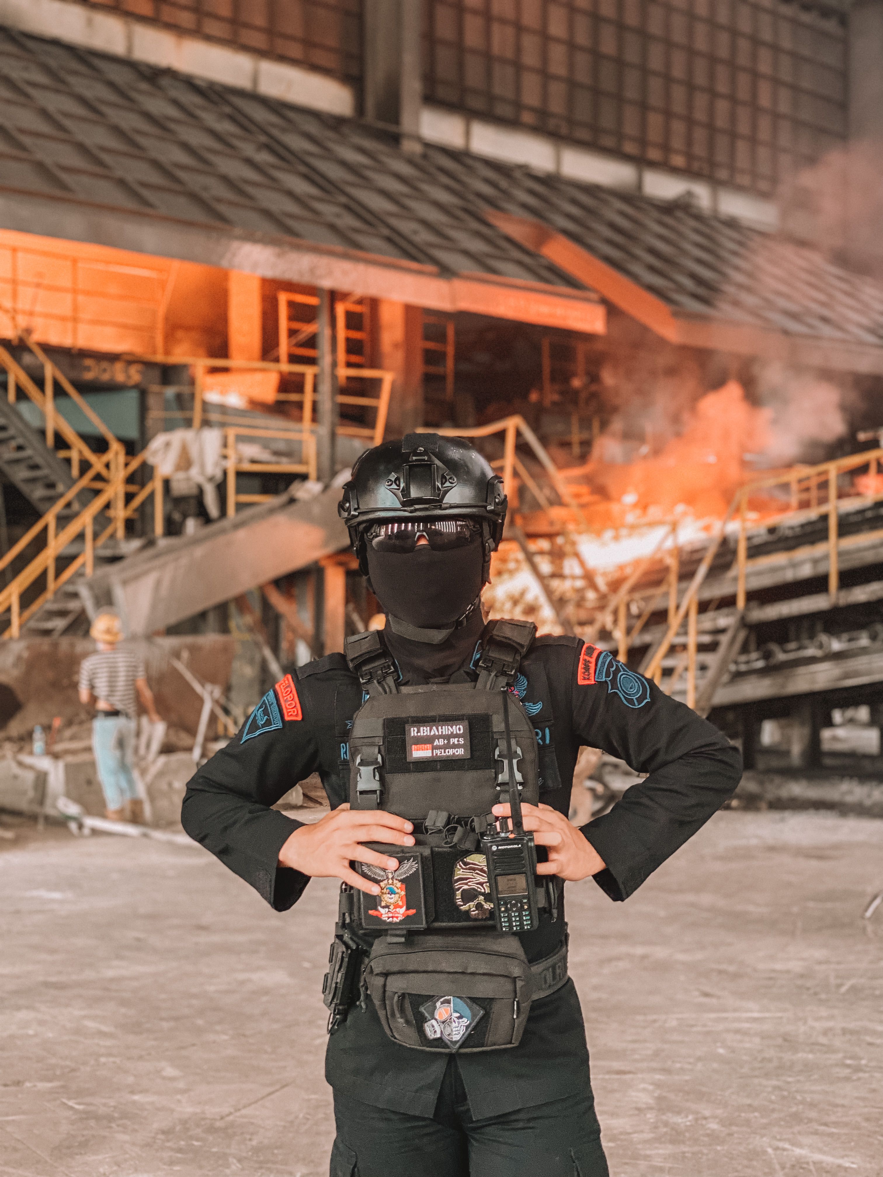 Person Wearing a Bulletproof Vest · Free Stock Photo