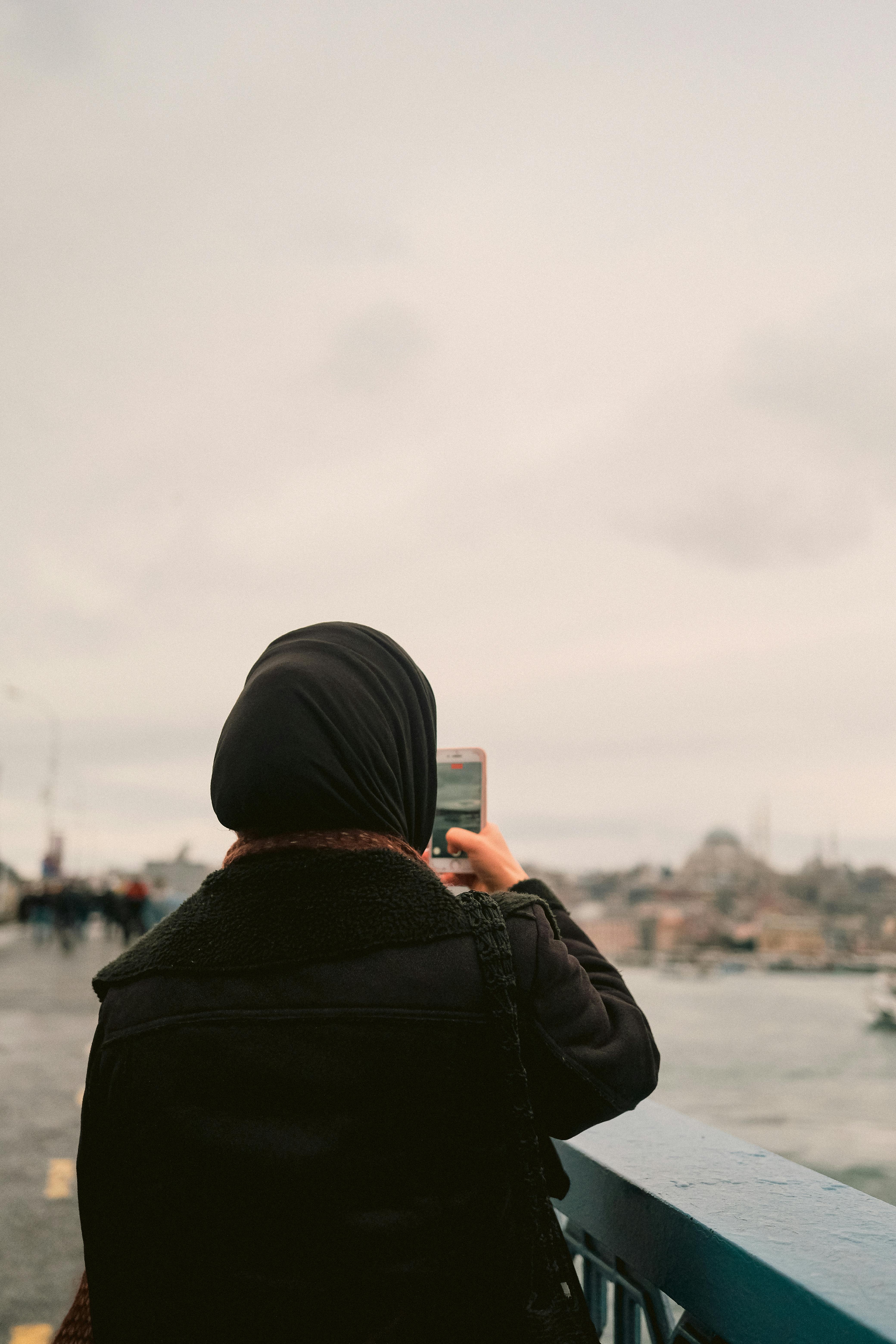 Back View of Woman Wearing Hijab · Free Stock Photo