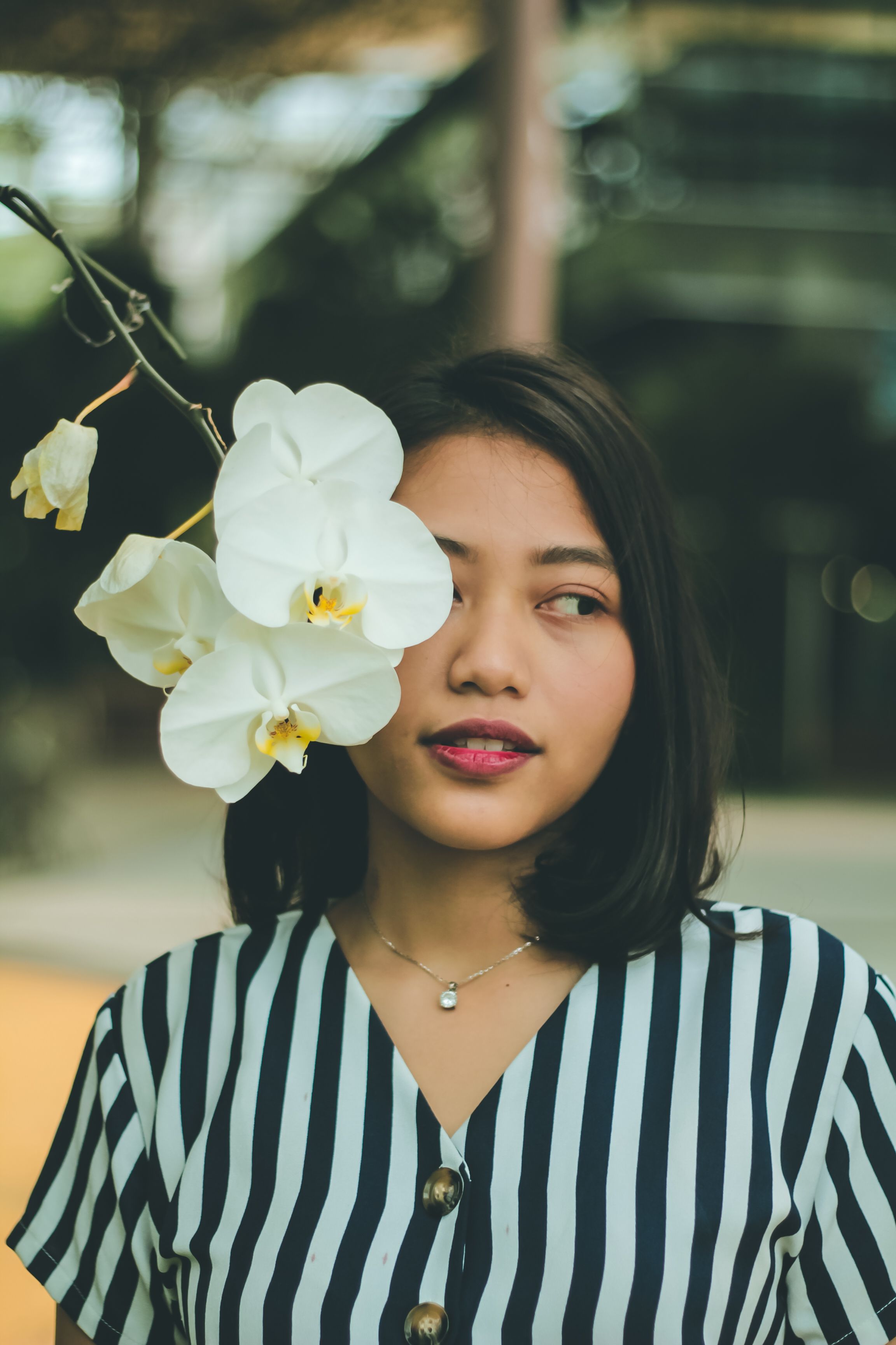 Flowers over Woman Face · Free Stock Photo