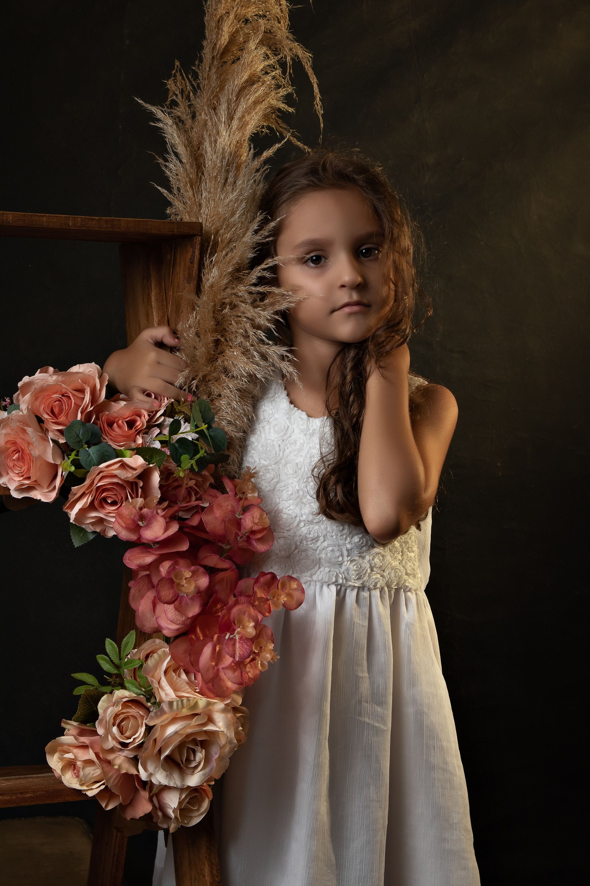 A Girl Wearing White Dress at the Table · Free Stock Photo