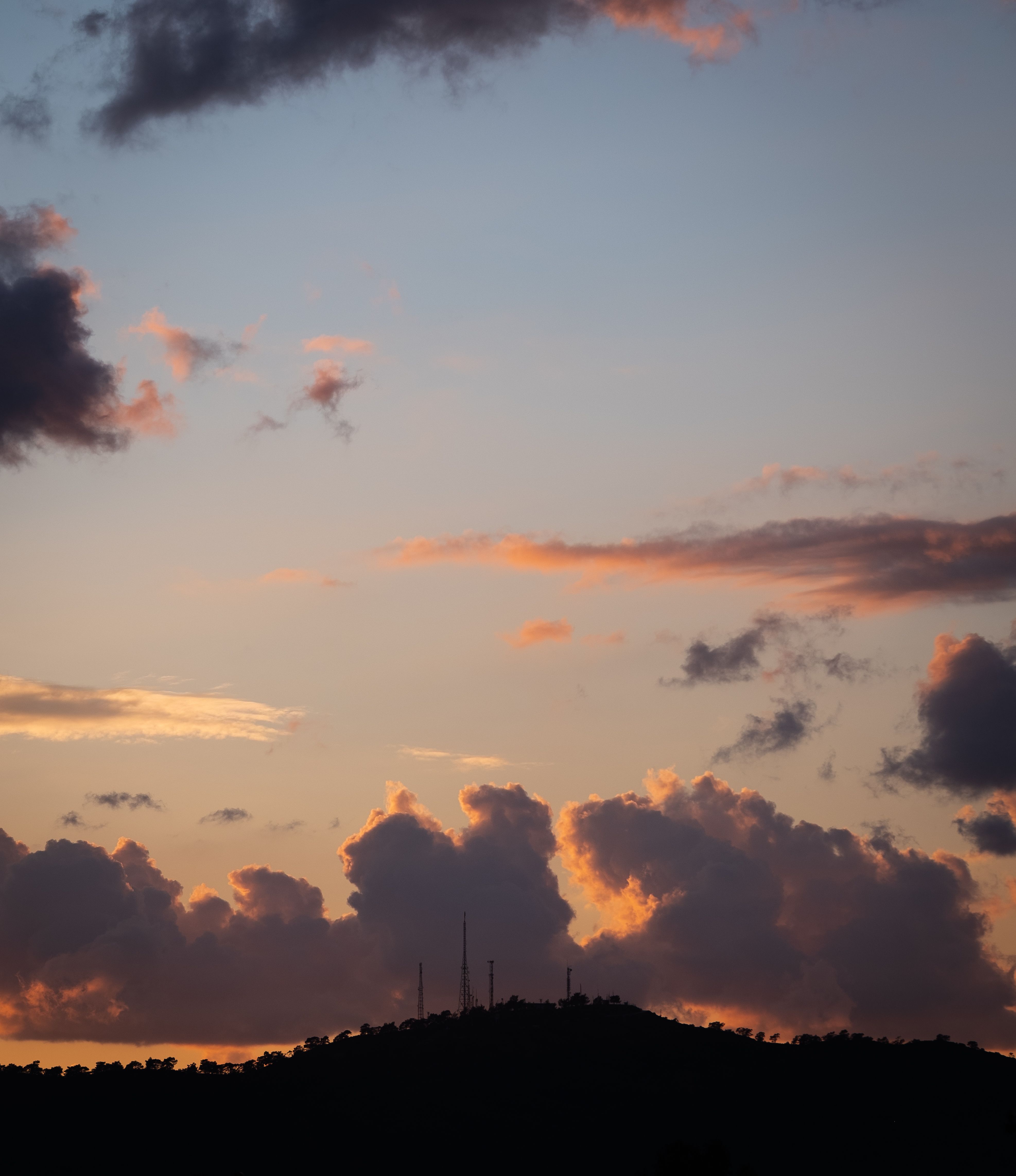 Evening Sky over Land · Free Stock Photo