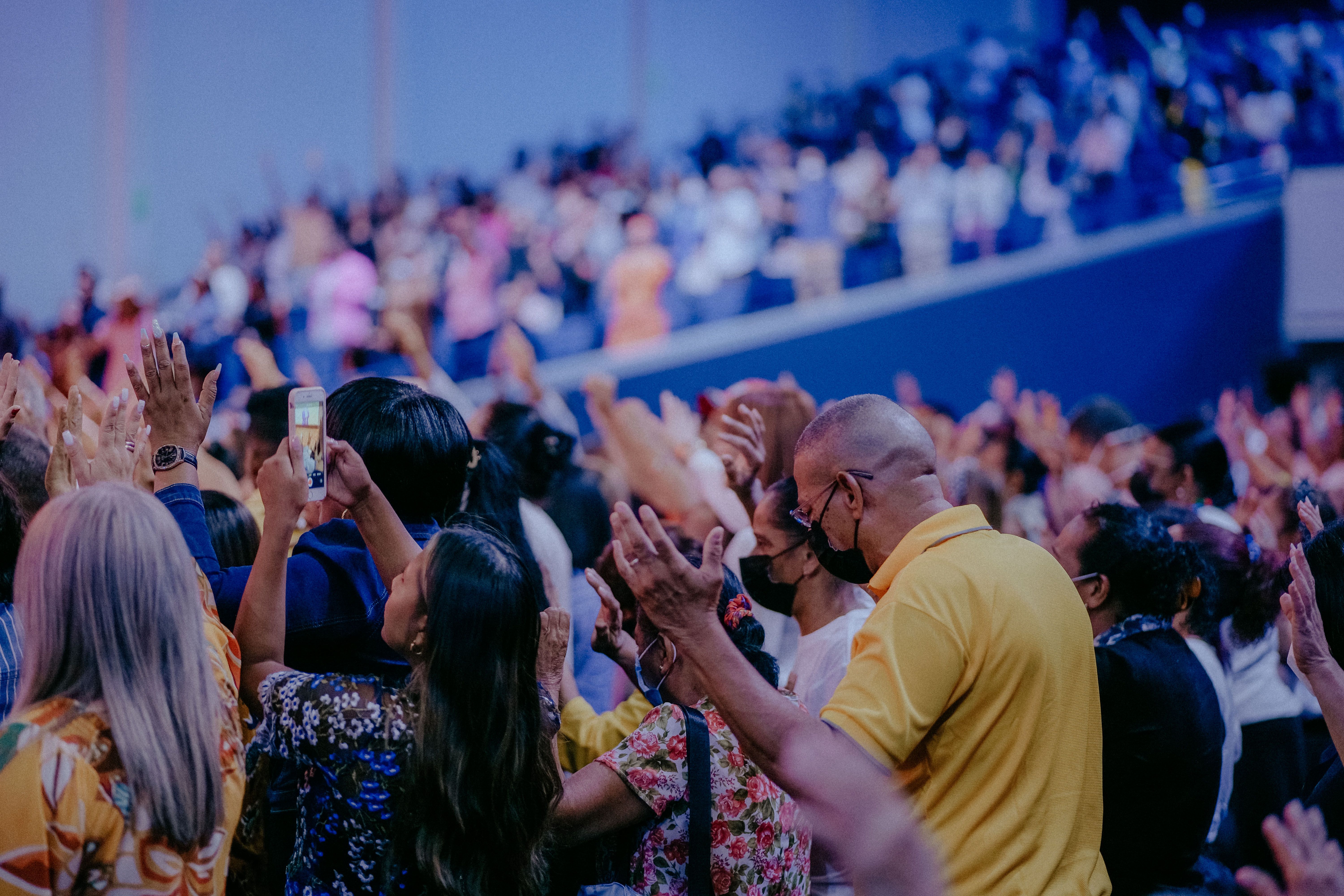 People Praying during Religious Gathering · Free Stock Photo