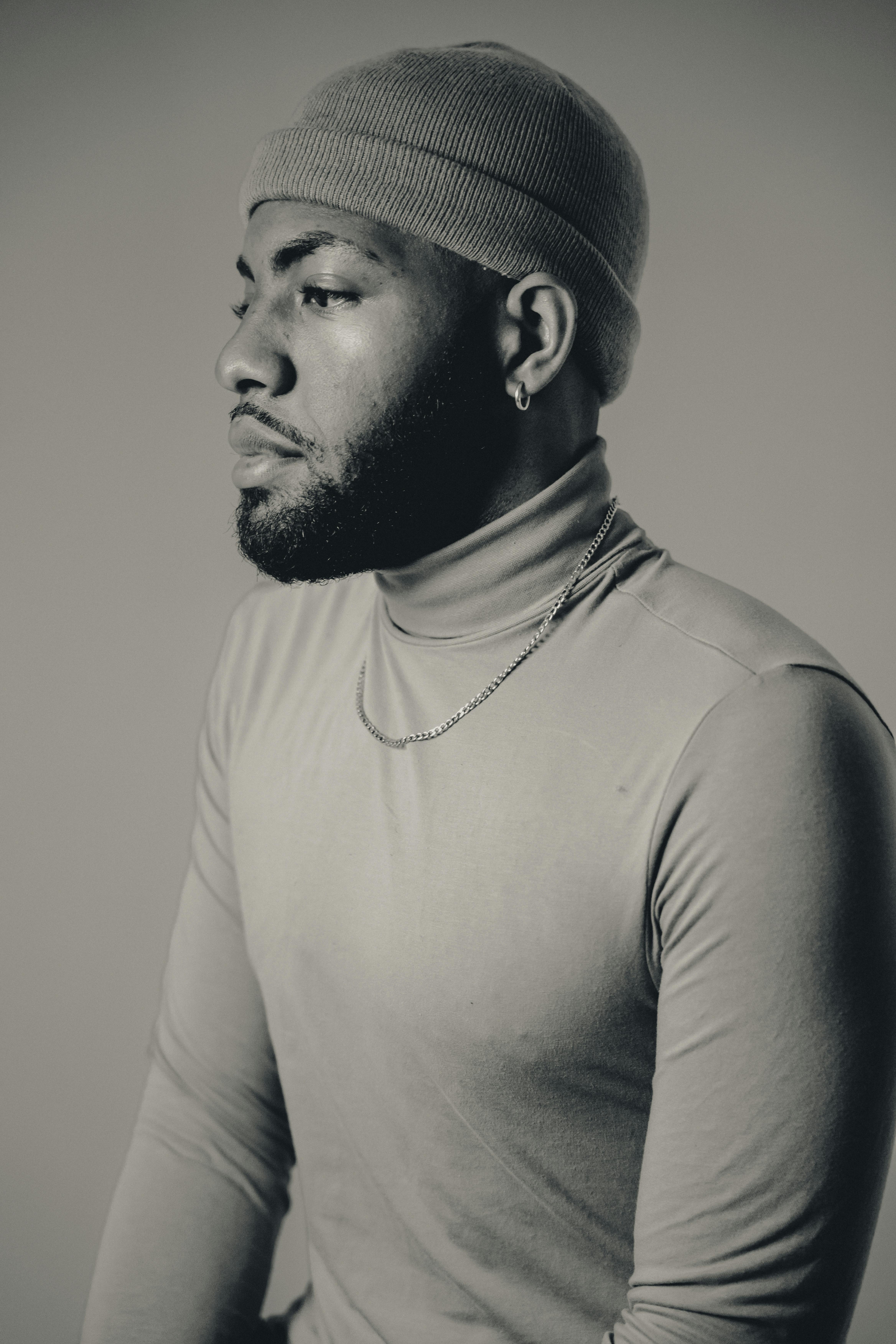 Grayscale Photo of a Man · Free Stock Photo