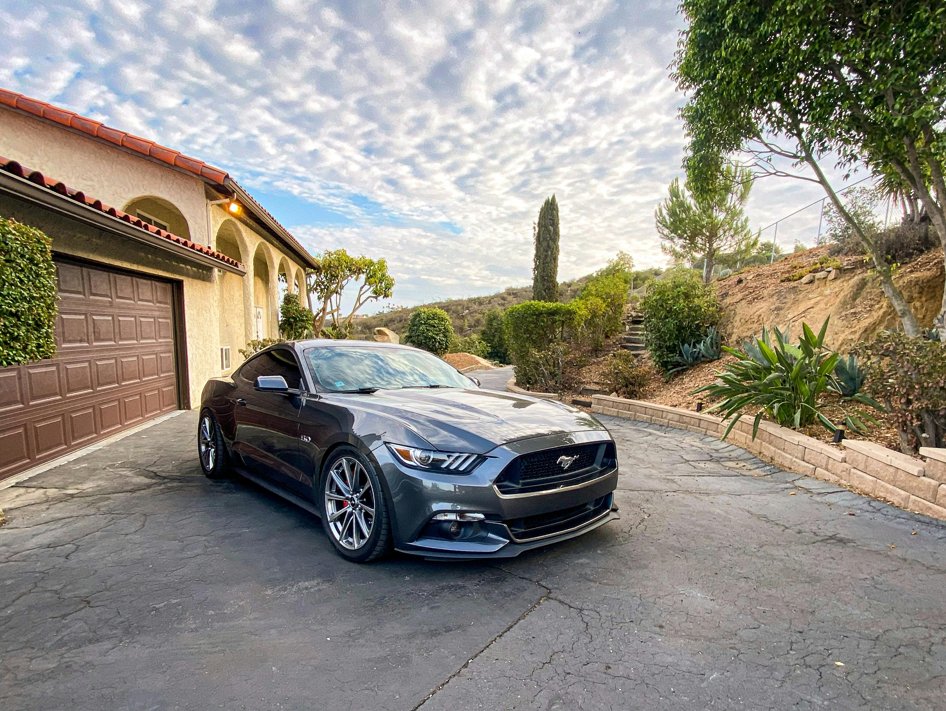 Ford Mustang near House · Free Stock Photo