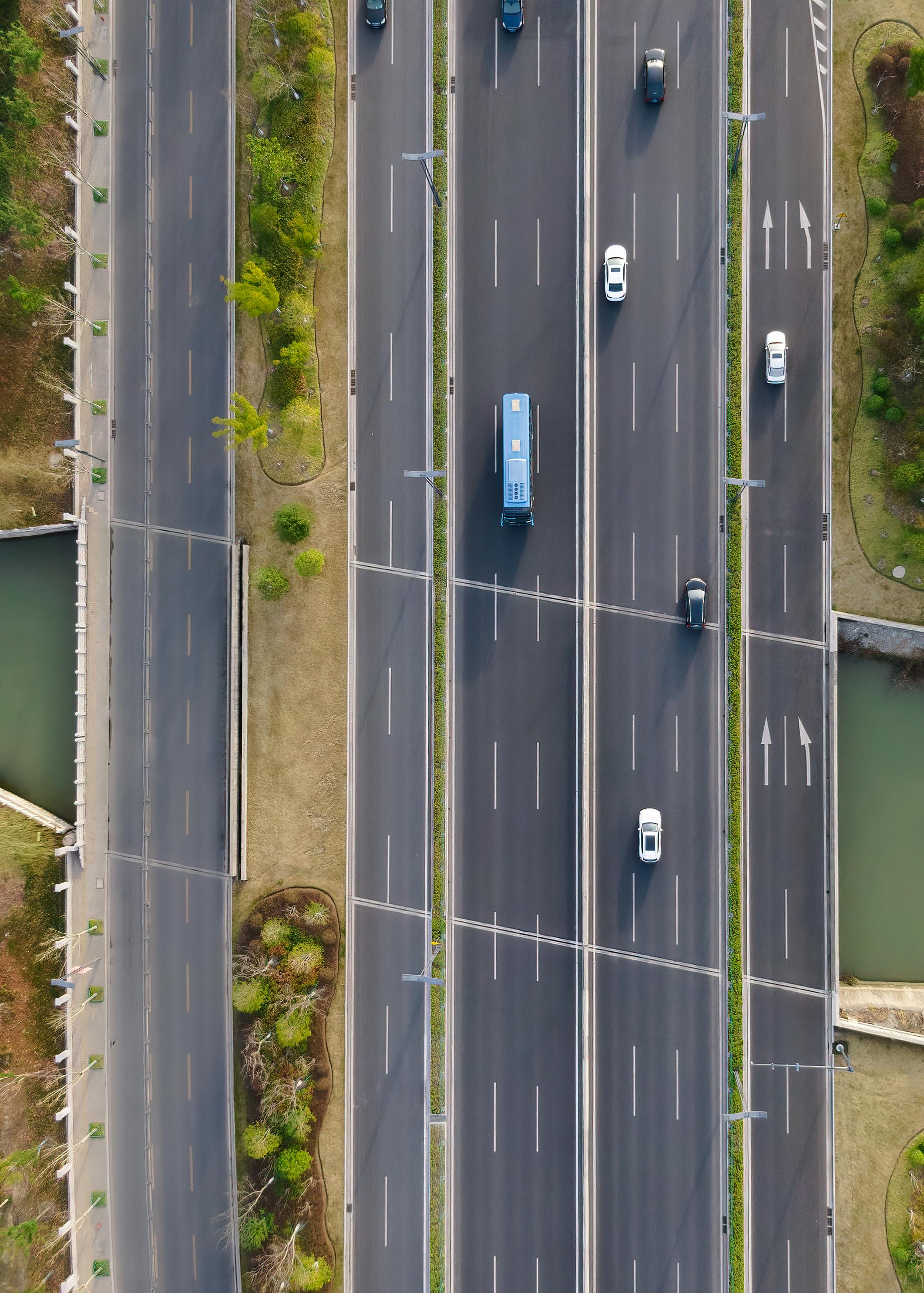 Top View of Highway · Free Stock Photo