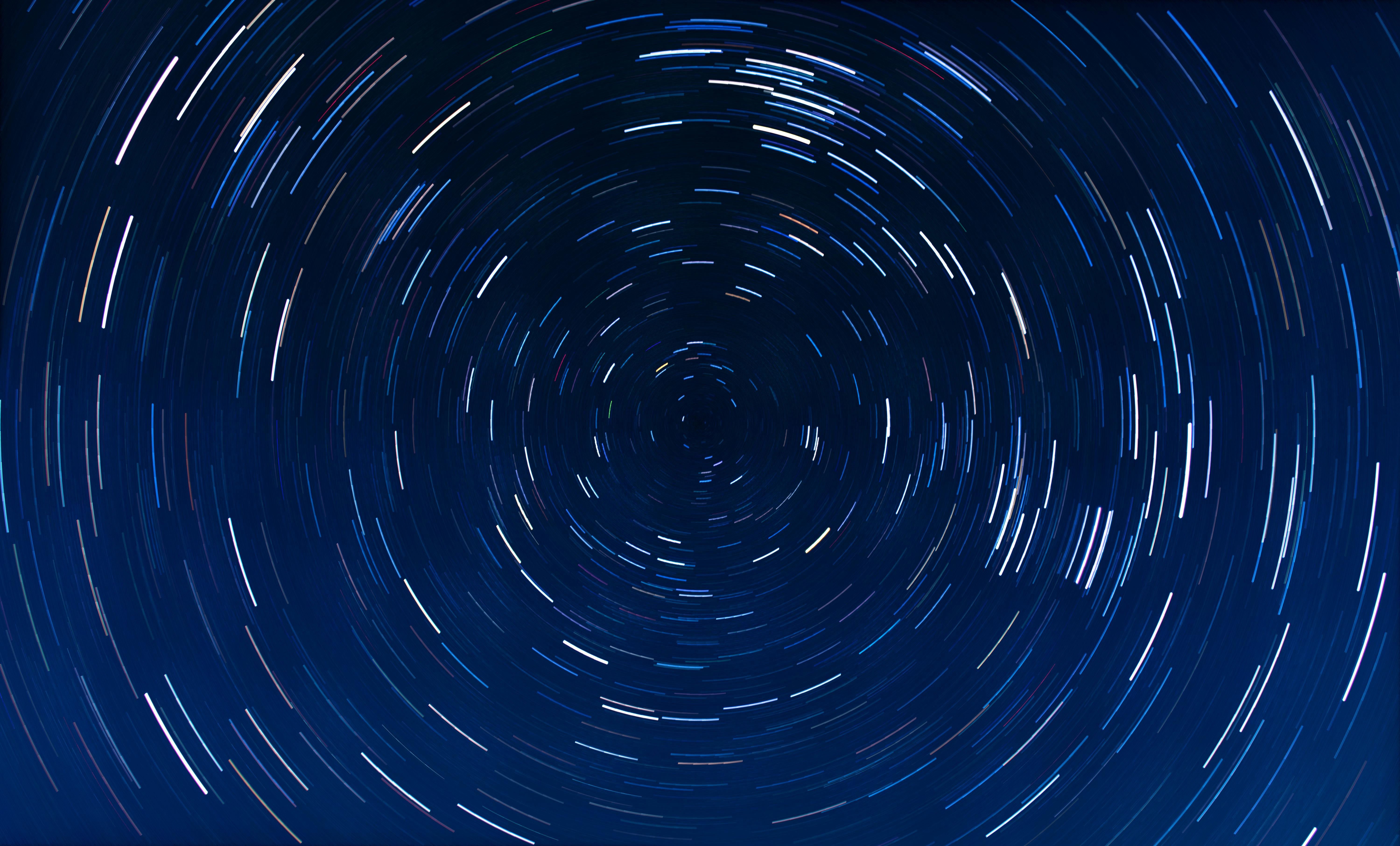 Circular Star Trails · Free Stock Photo