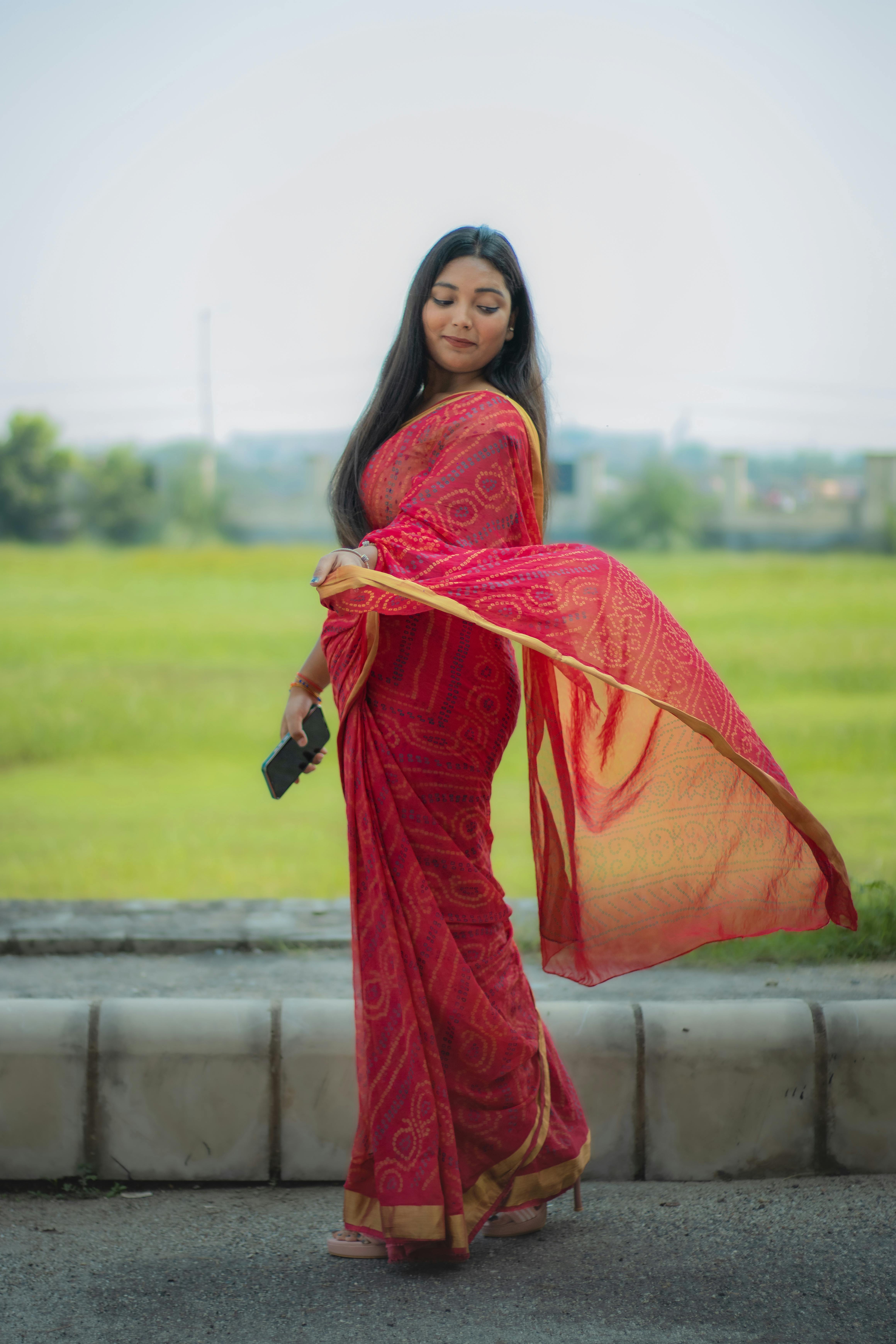 Shine bright and flaunt your pallu right · Free Stock Photo