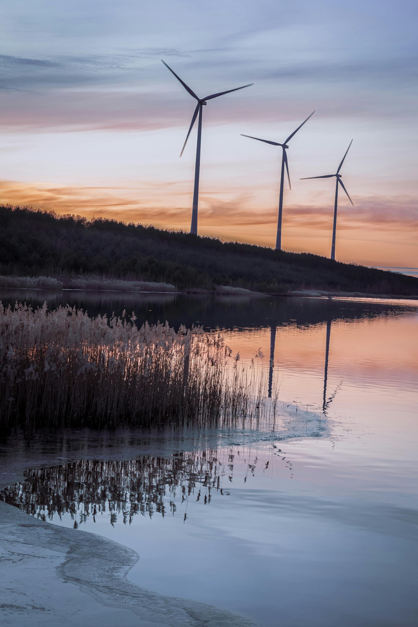 Photo of Windmill during Sunset · Free Stock Photo