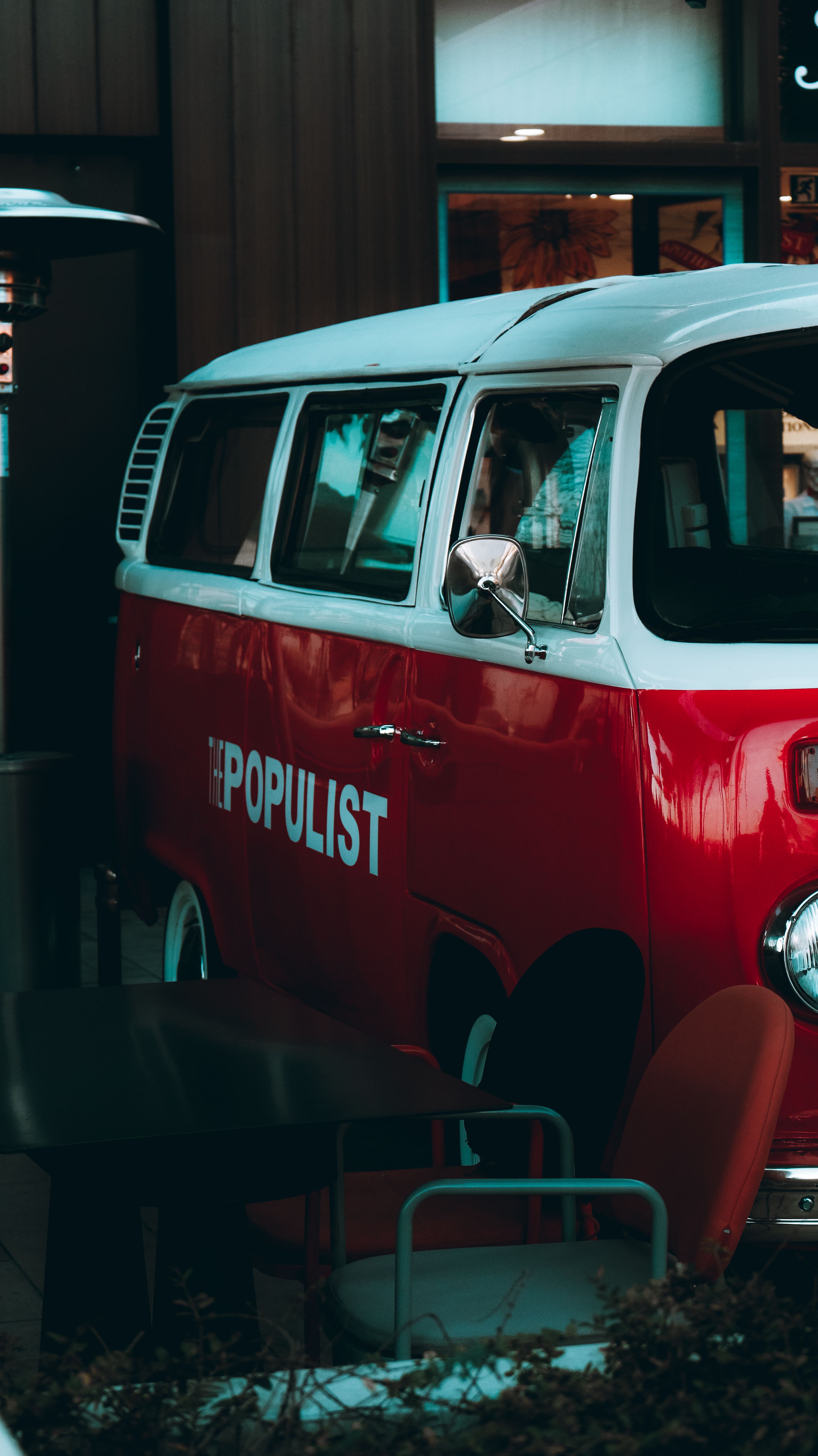 Red Van on a Street · Free Stock Photo
