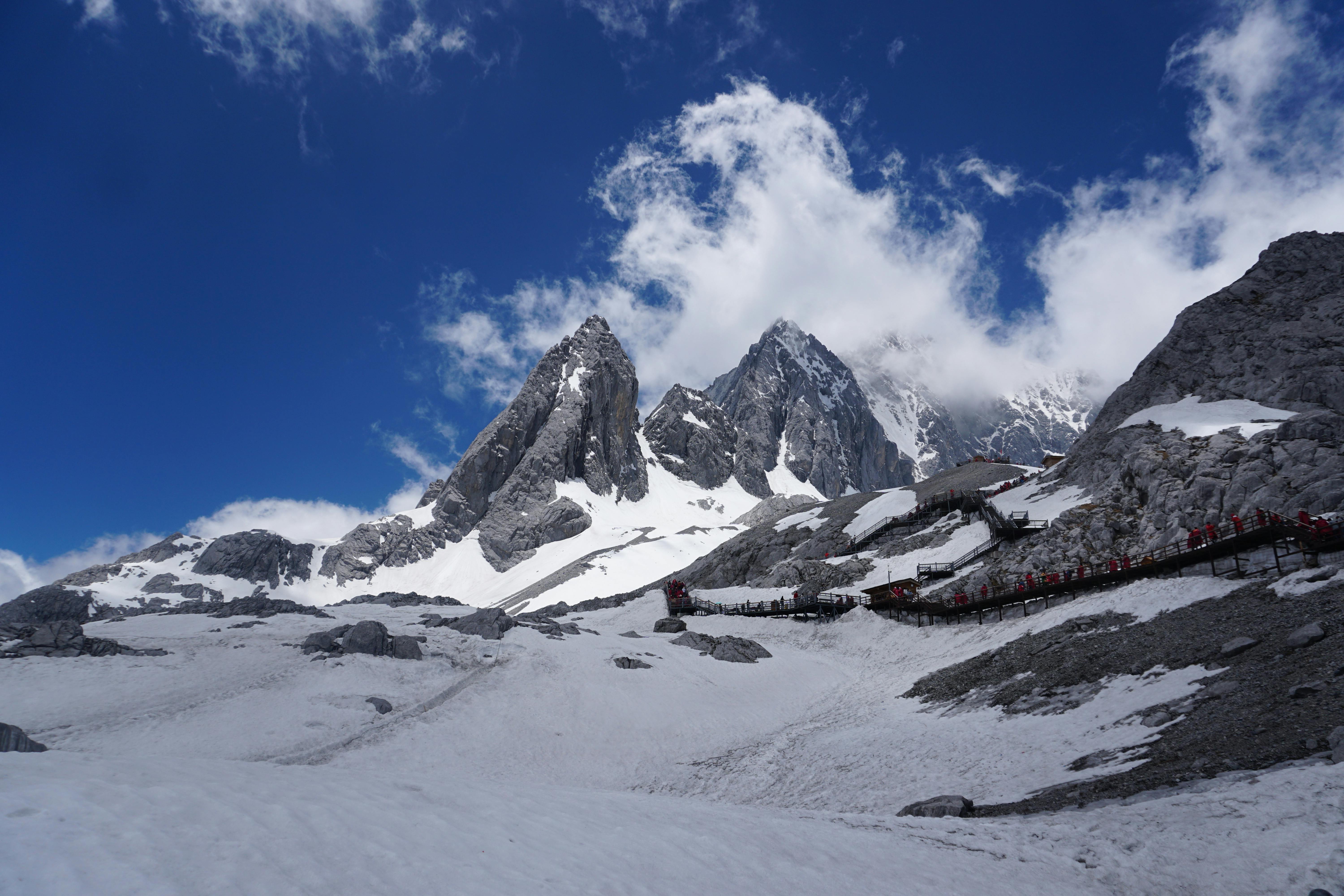 Foto de stock gratuita sobre alpinismo, china, cordillera, cubierto de ...
