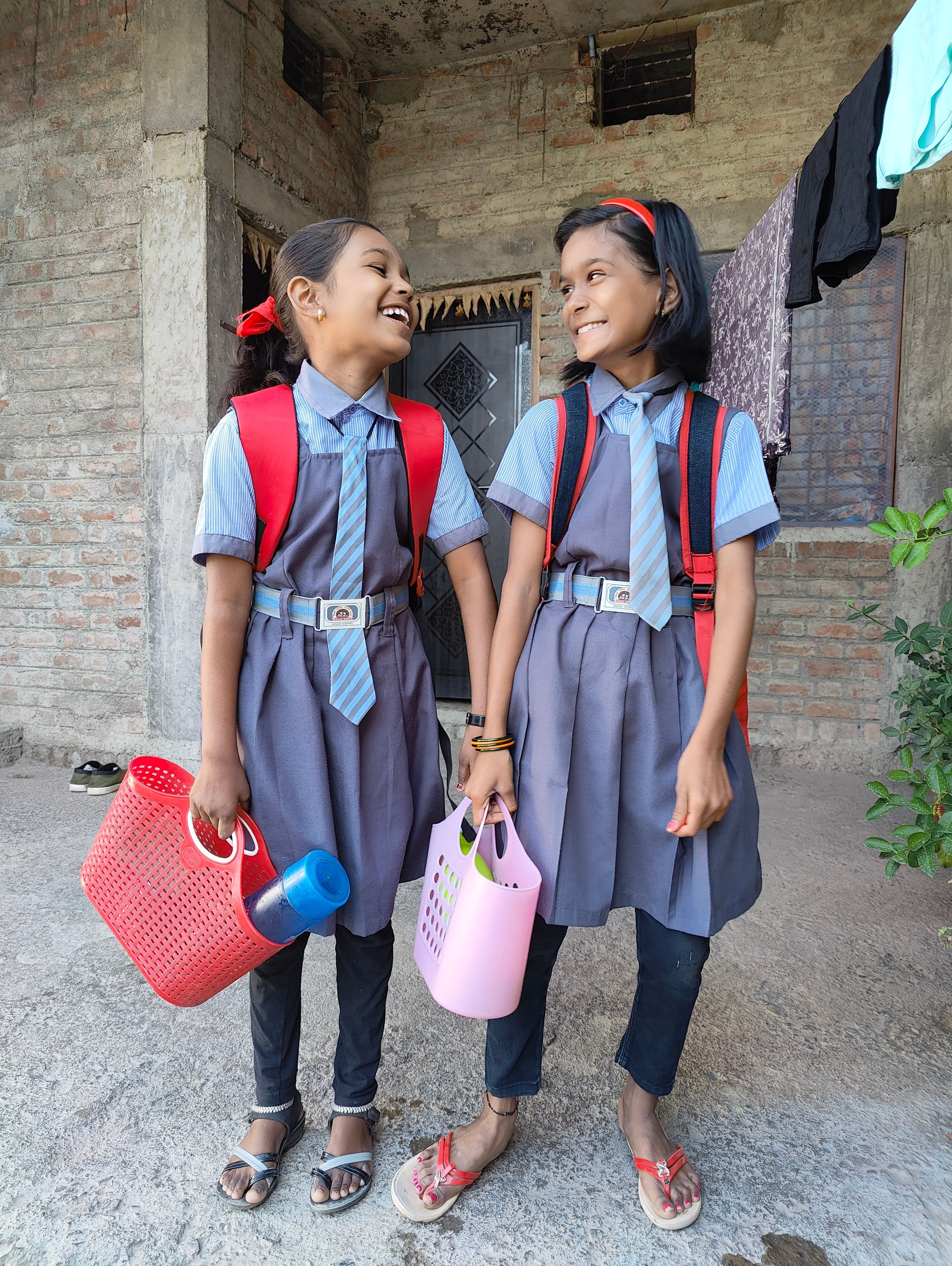 Girl in a School Uniform · Free Stock Photo