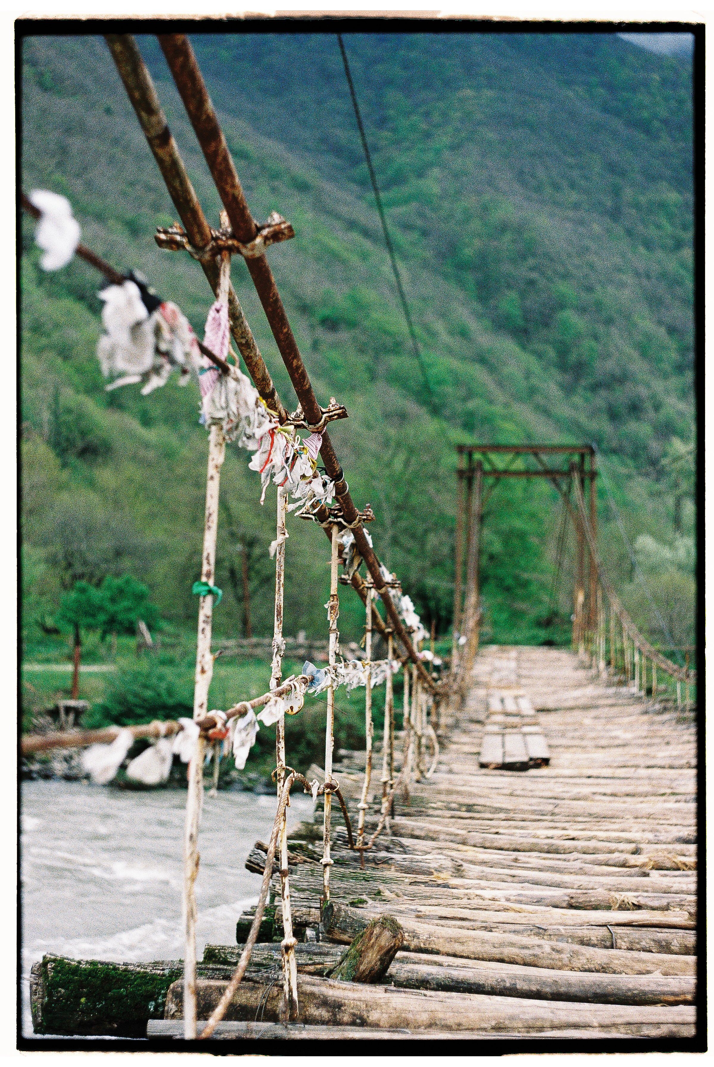 Hanging Bridge over a River · Free Stock Photo