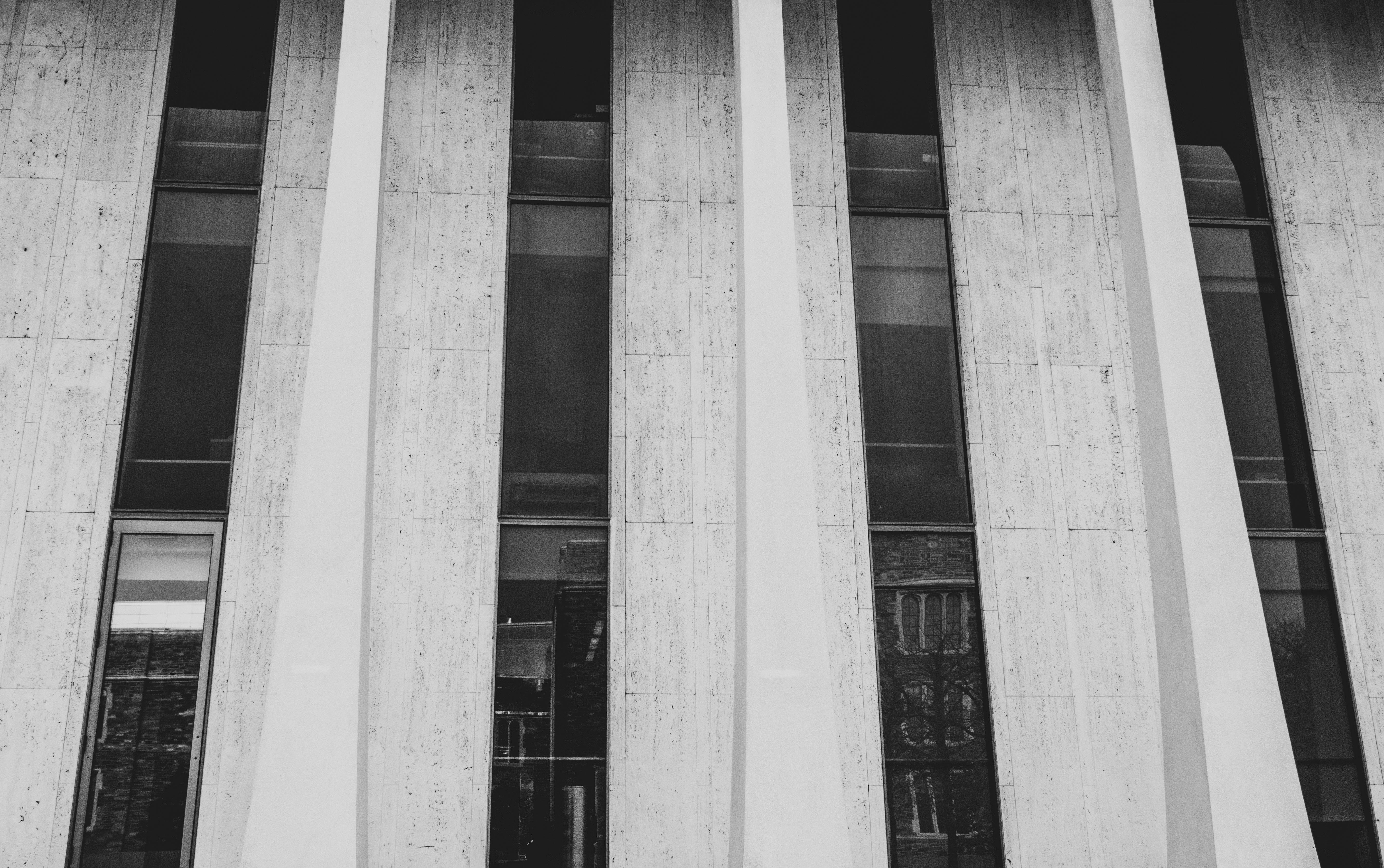 Grayscale Photo Of Building · Free Stock Photo