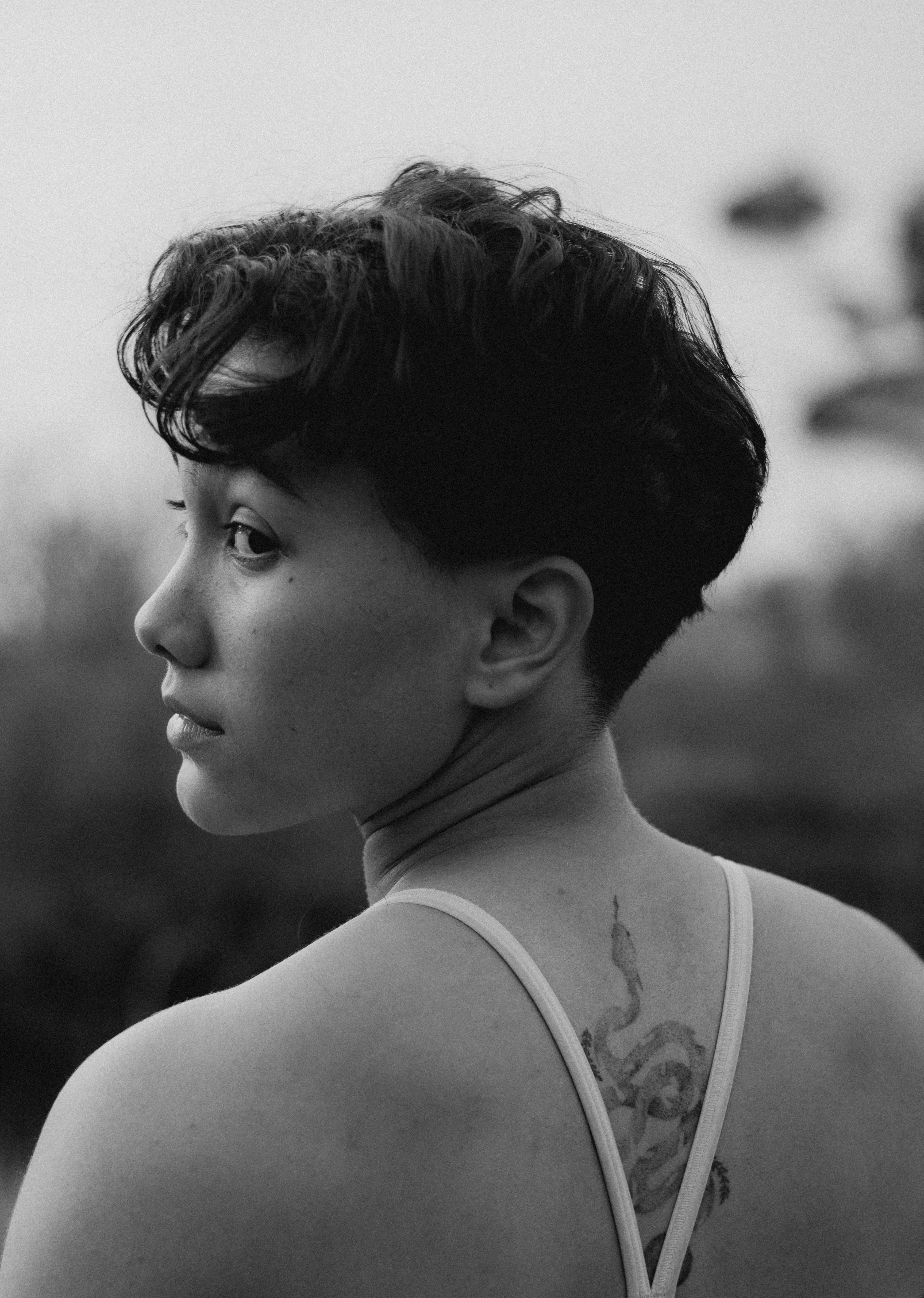 Beautiful Woman with Tattoo on Back · Free Stock Photo