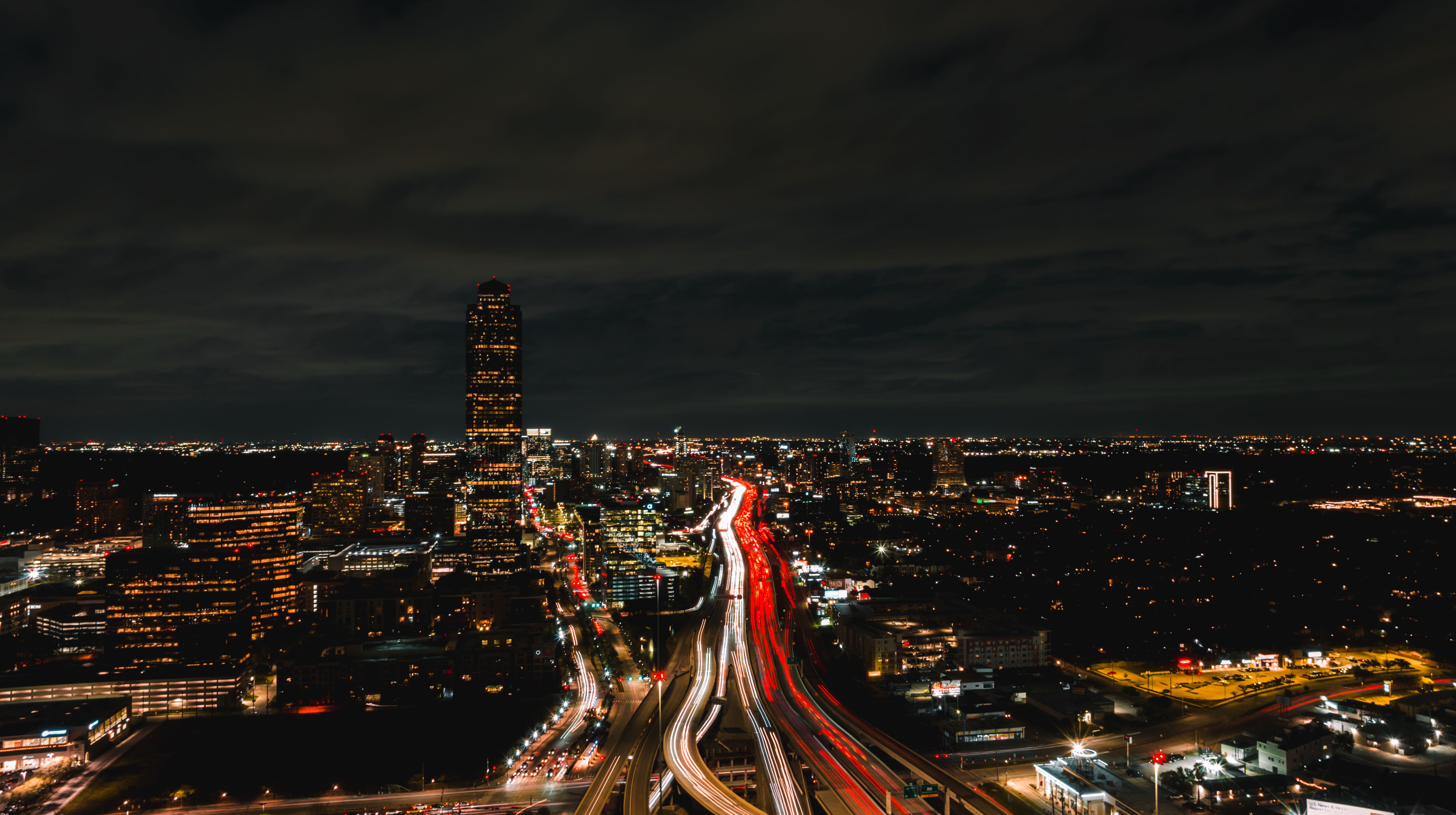 Houston City at Night · Free Stock Photo
