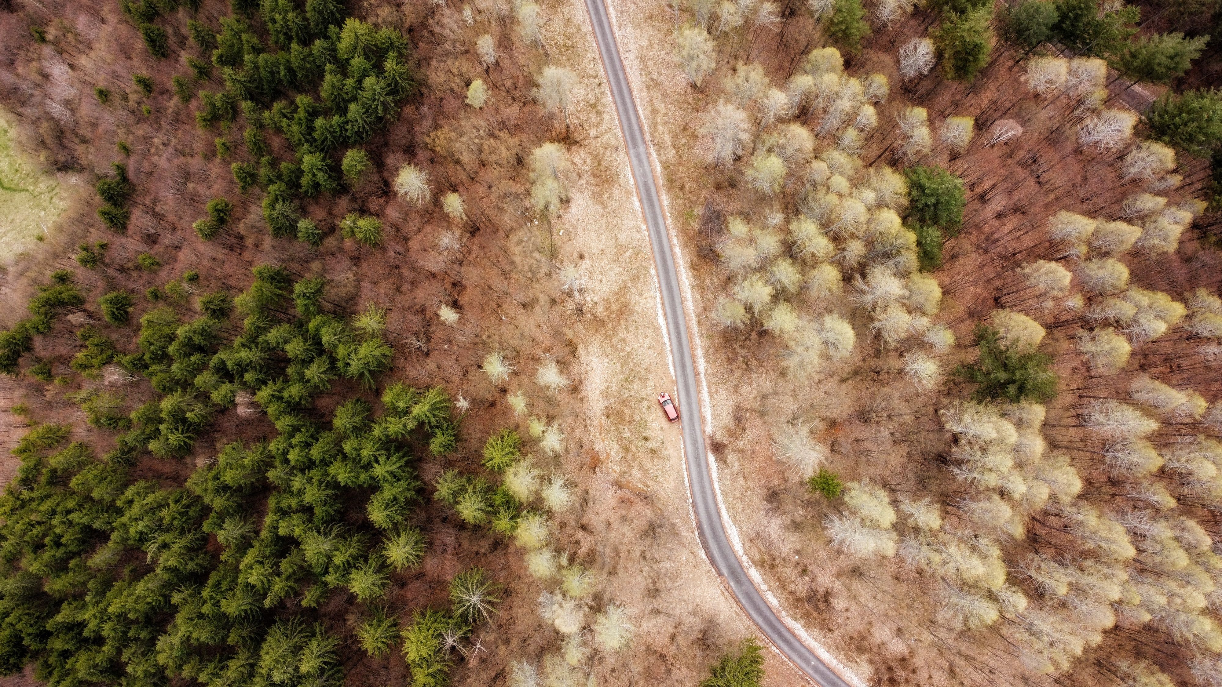 Aerial View of a Road · Free Stock Photo