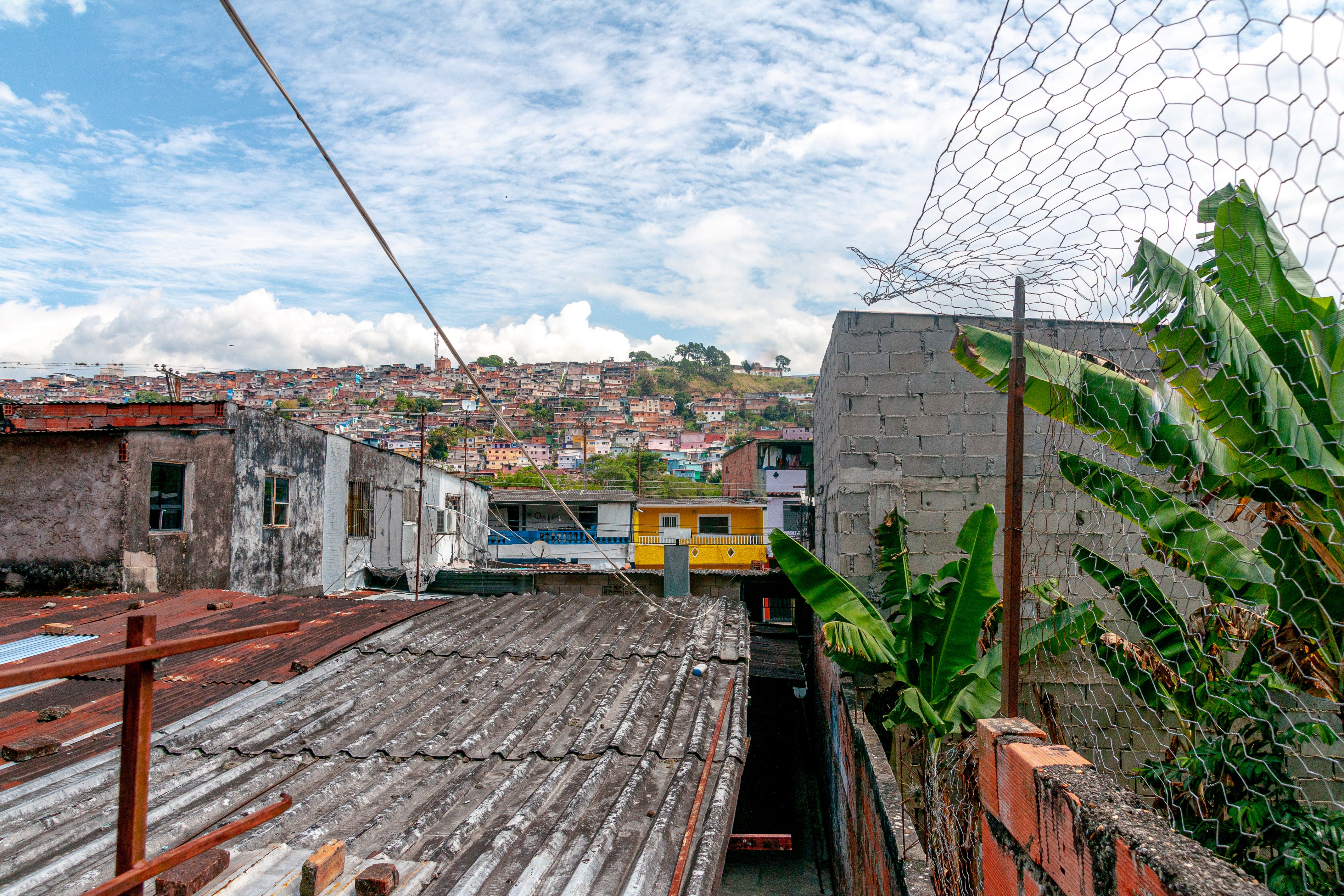 Townscape behind Roof · Free Stock Photo