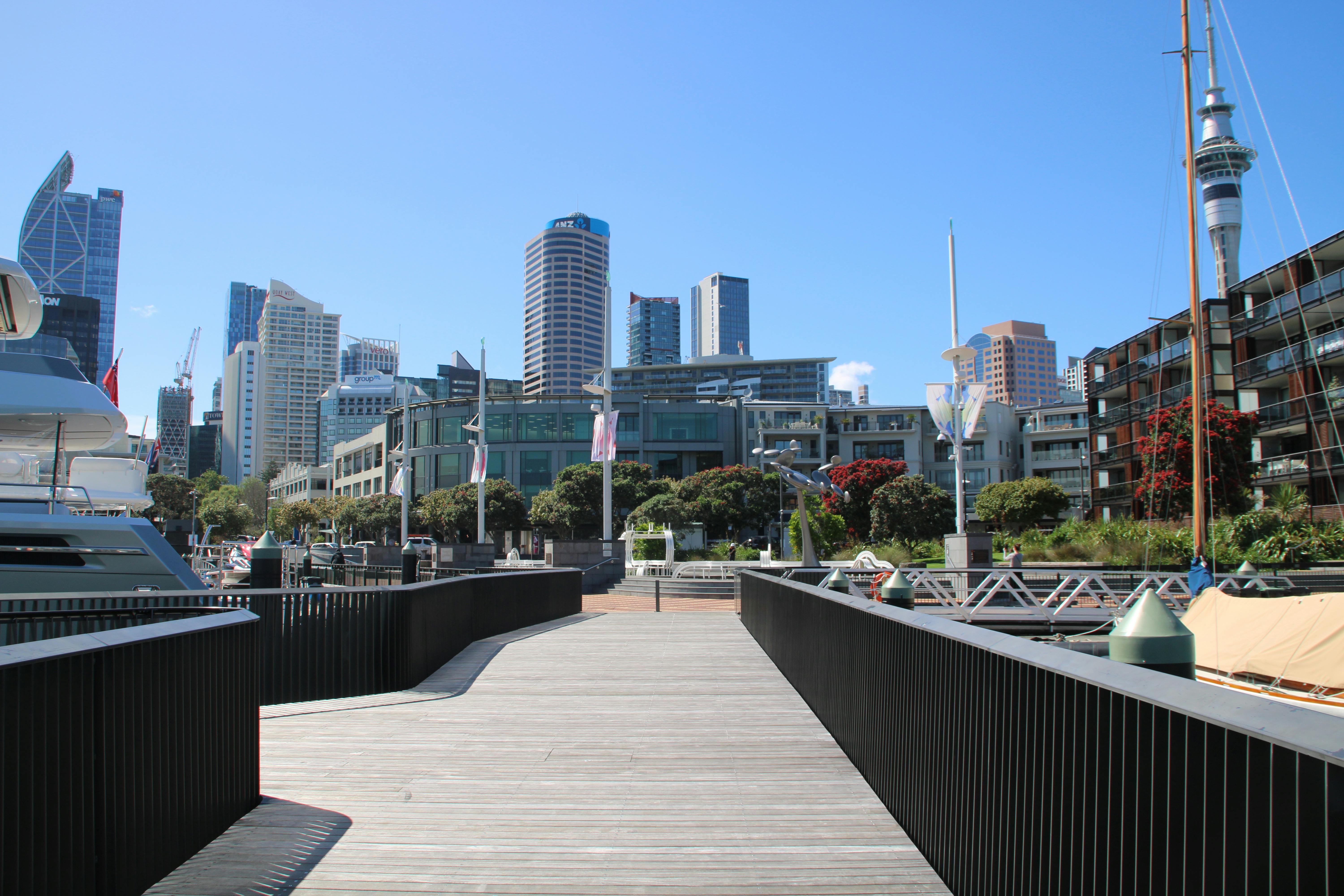 Amazing waterfront on modern city on coast · Free Stock Photo