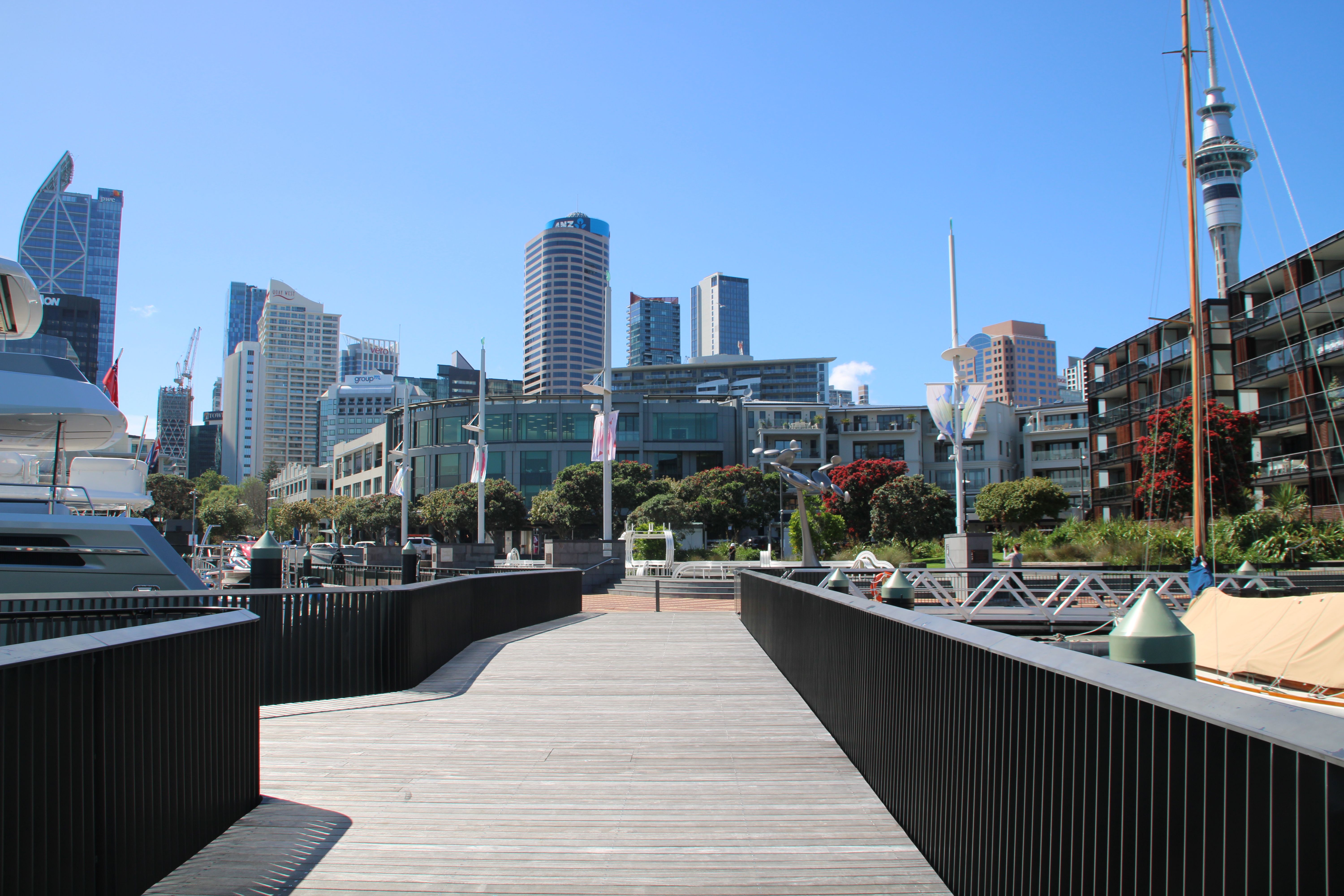 Amazing waterfront on modern city on coast · Free Stock Photo