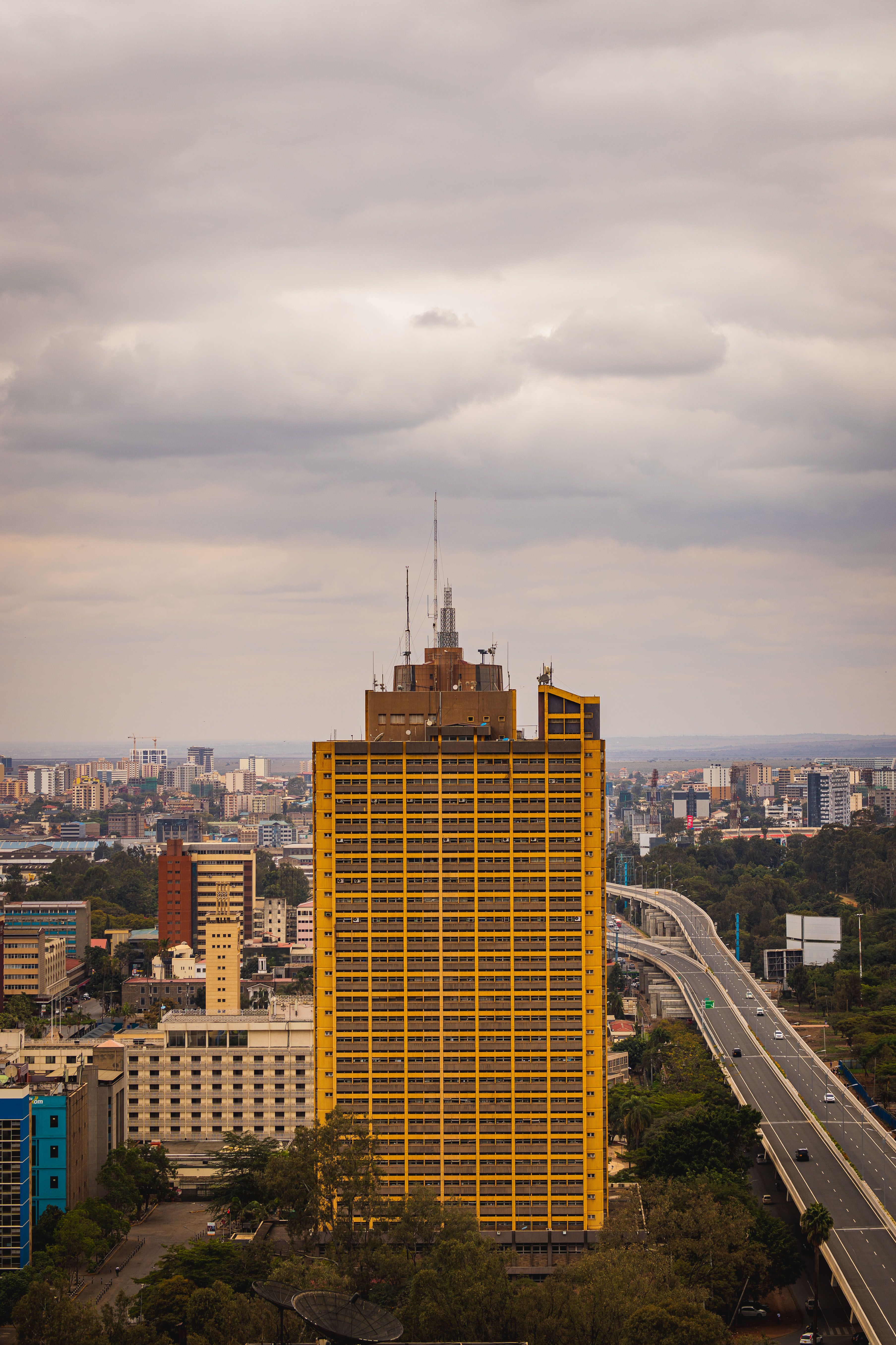 Stunning Nairobi Skyline at Dusk · Free Stock Photo