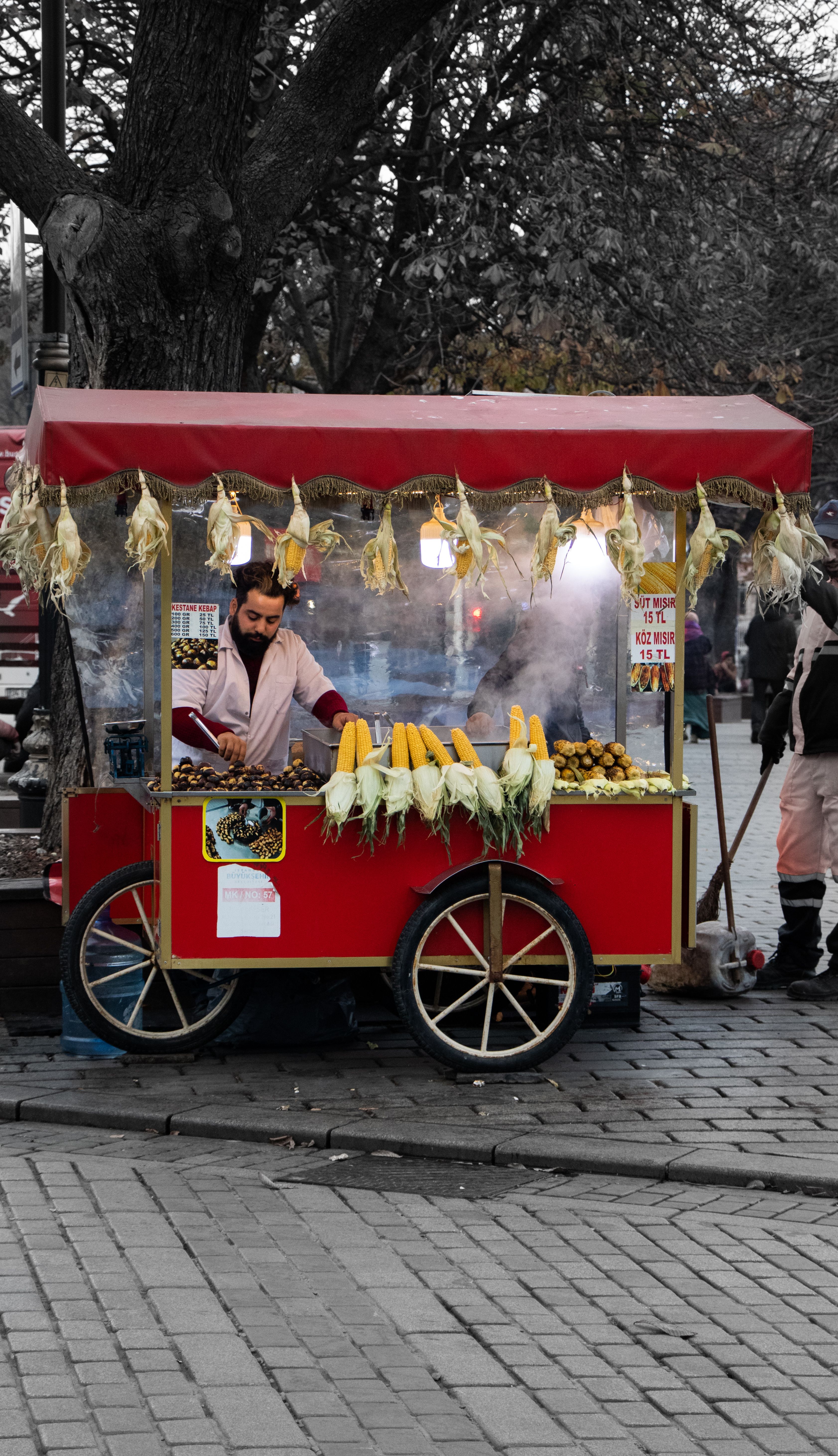 Man Selling Food from a Cart · Free Stock Photo