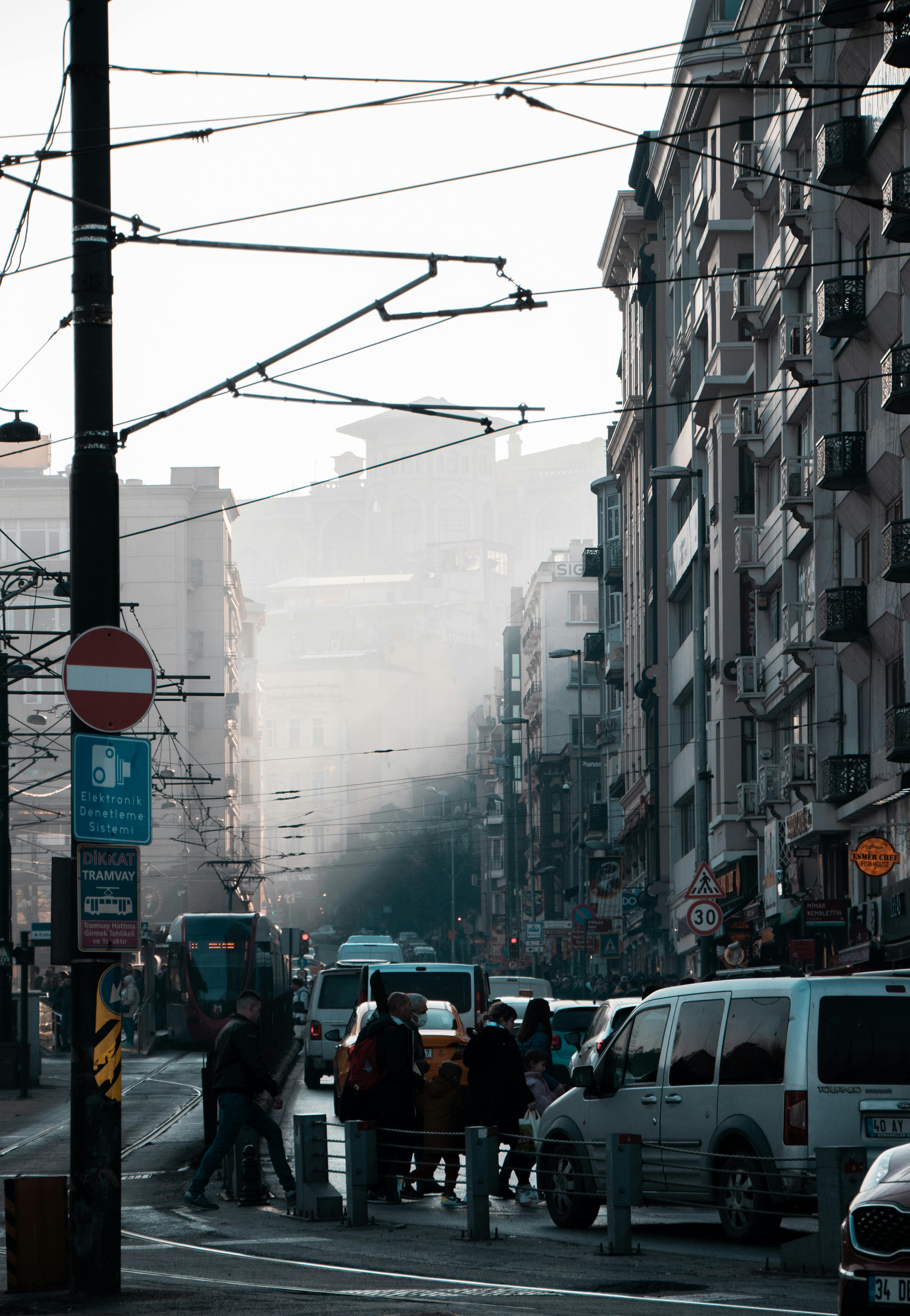 Downtown in Fog · Free Stock Photo