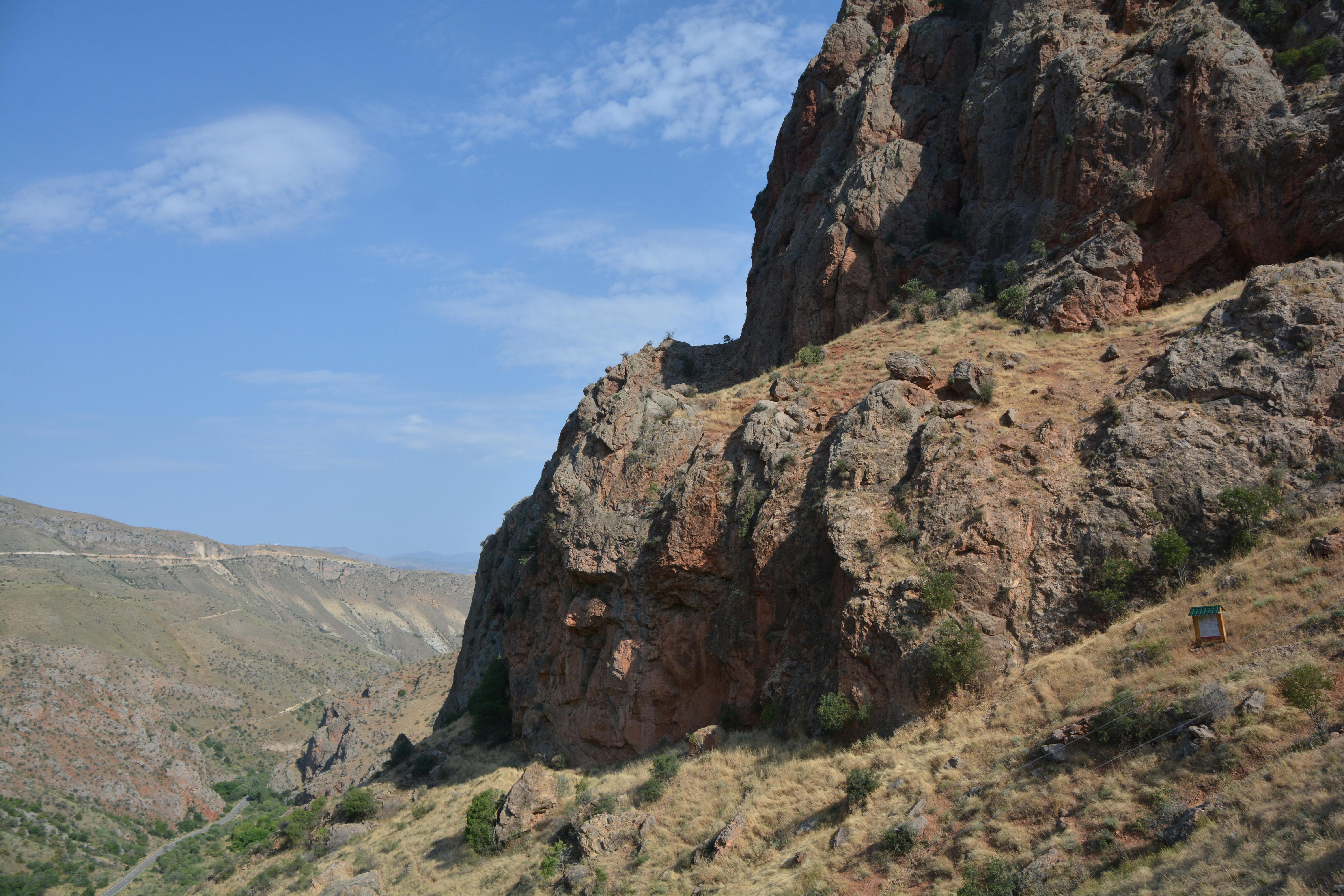 Landscape with a Barren Rock Formation · Free Stock Photo