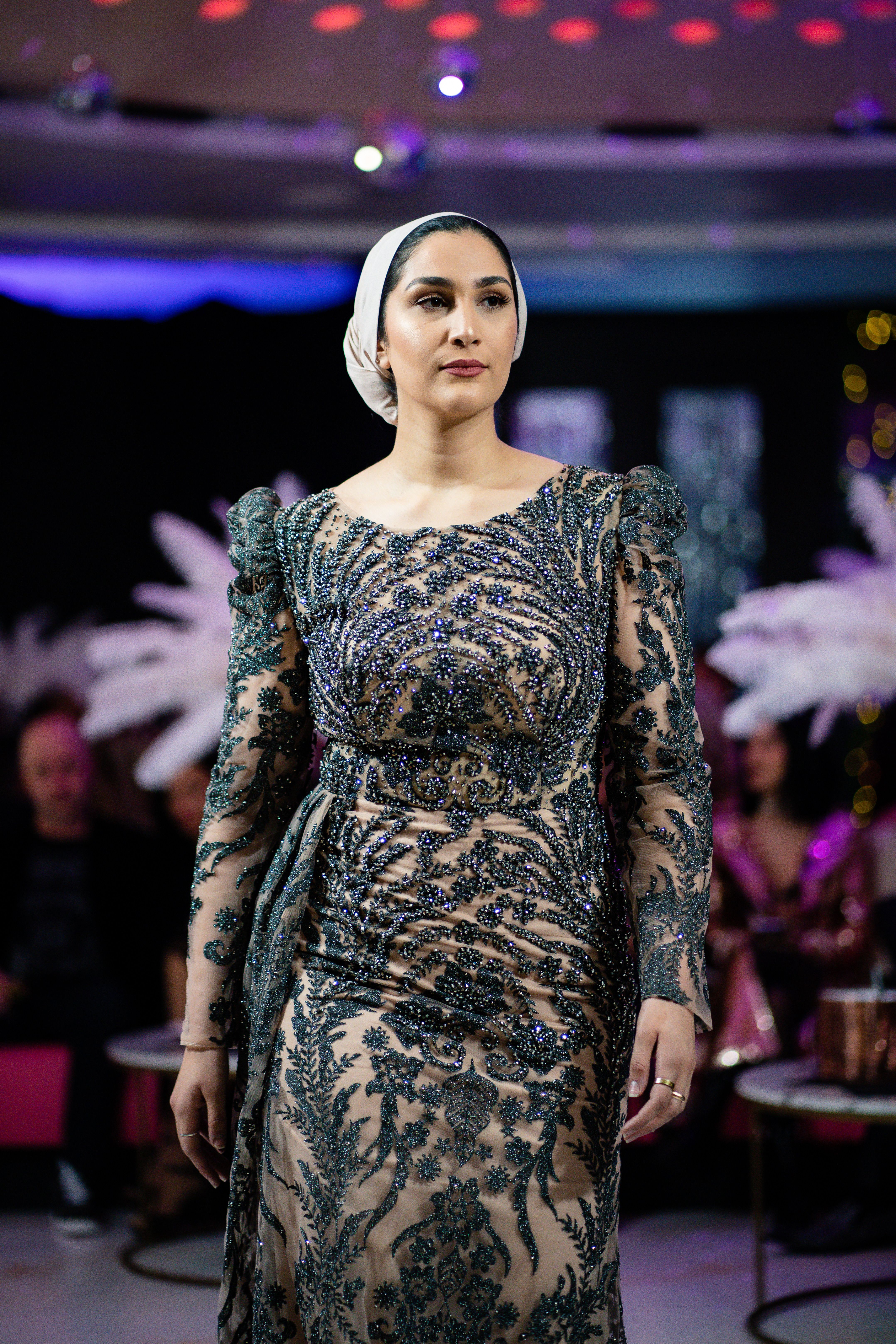 Photo of a Model Wearing an Embroidered Dress on a Fashion Show · Free ...
