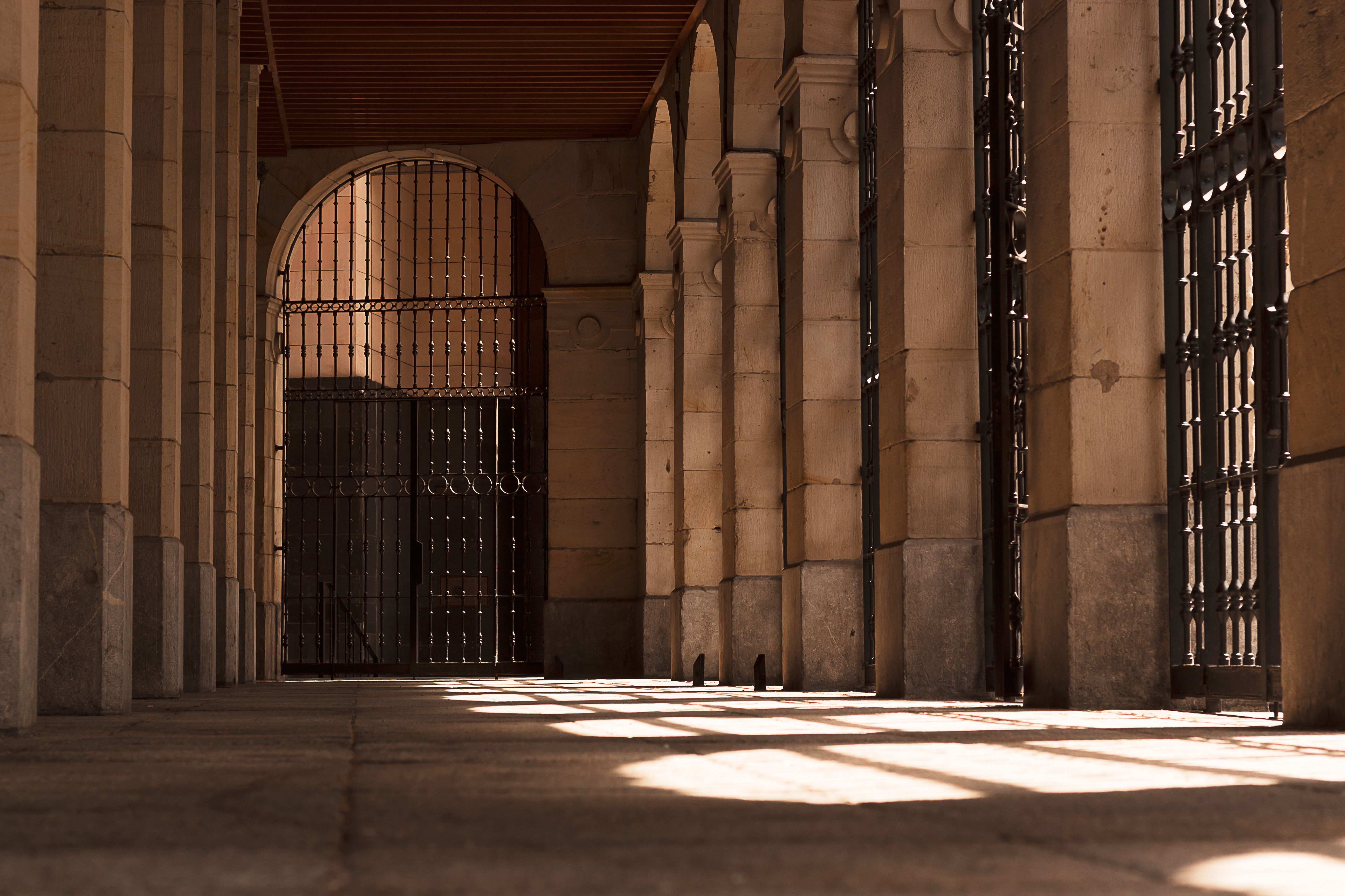 An Arcade and Corridor of a Monumental Building · Free Stock Photo