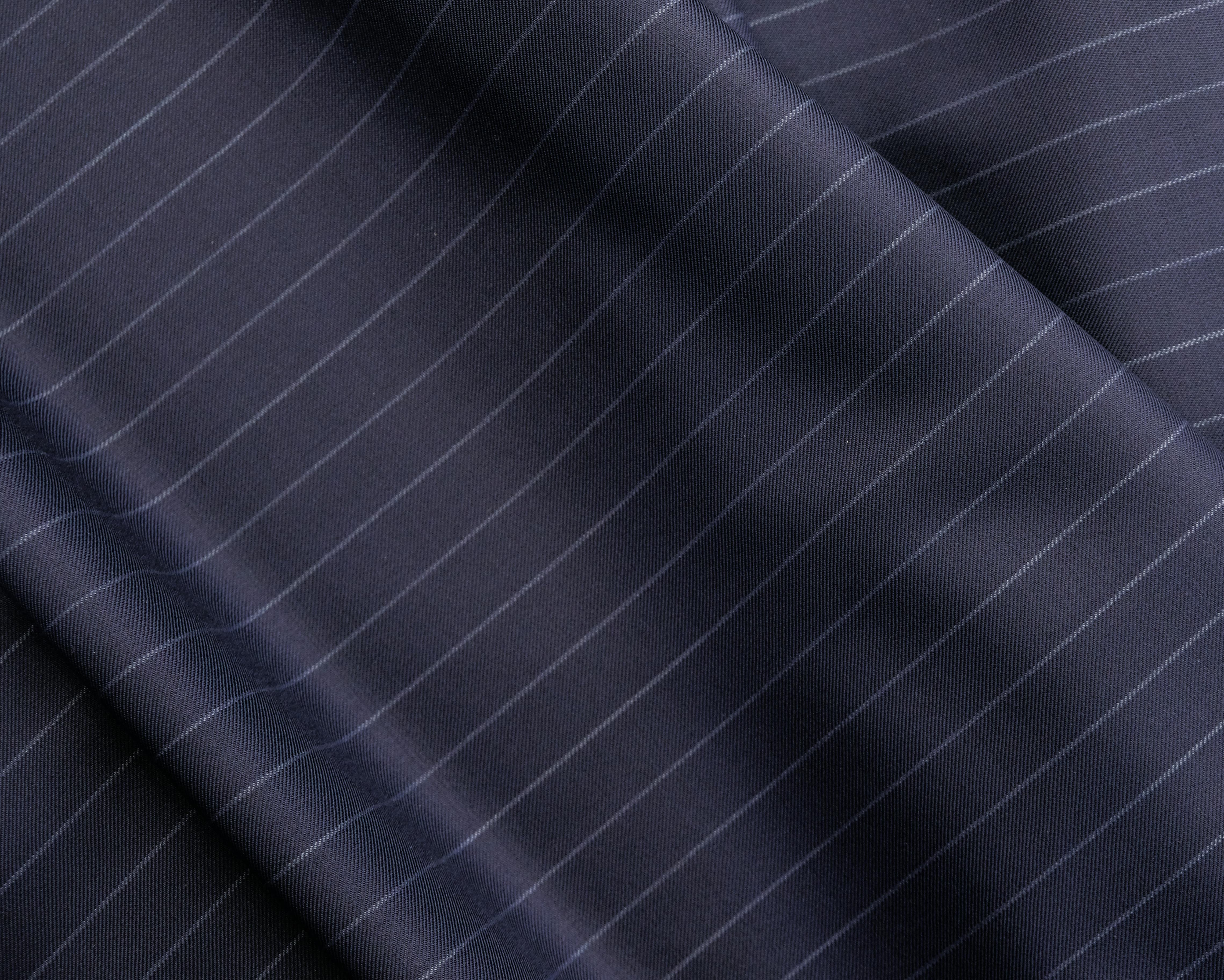 Elegant blue fabric with classic striped pattern · Free Stock Photo