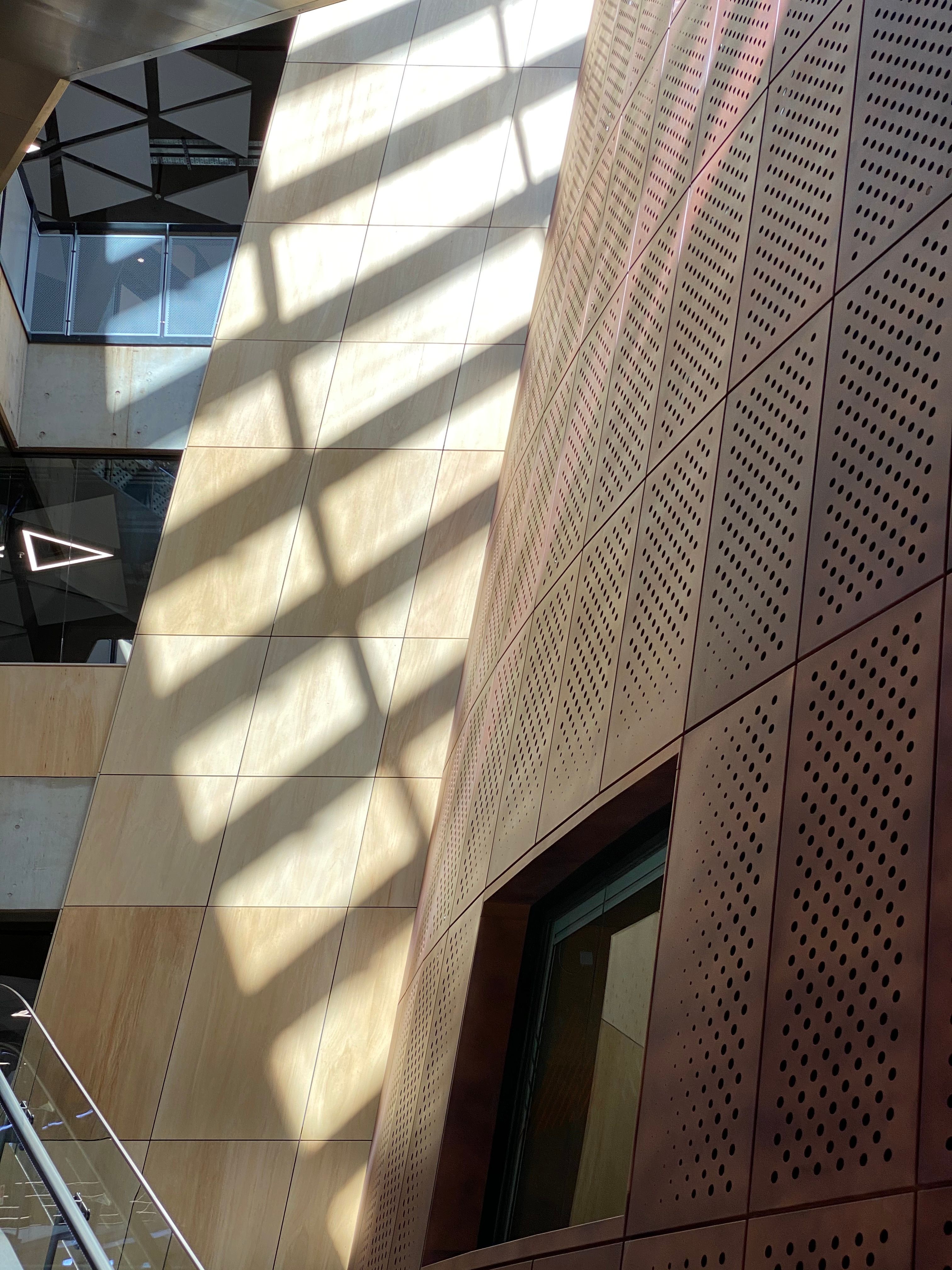 View of Shadows on a Wall of a Modern Building · Free Stock Photo