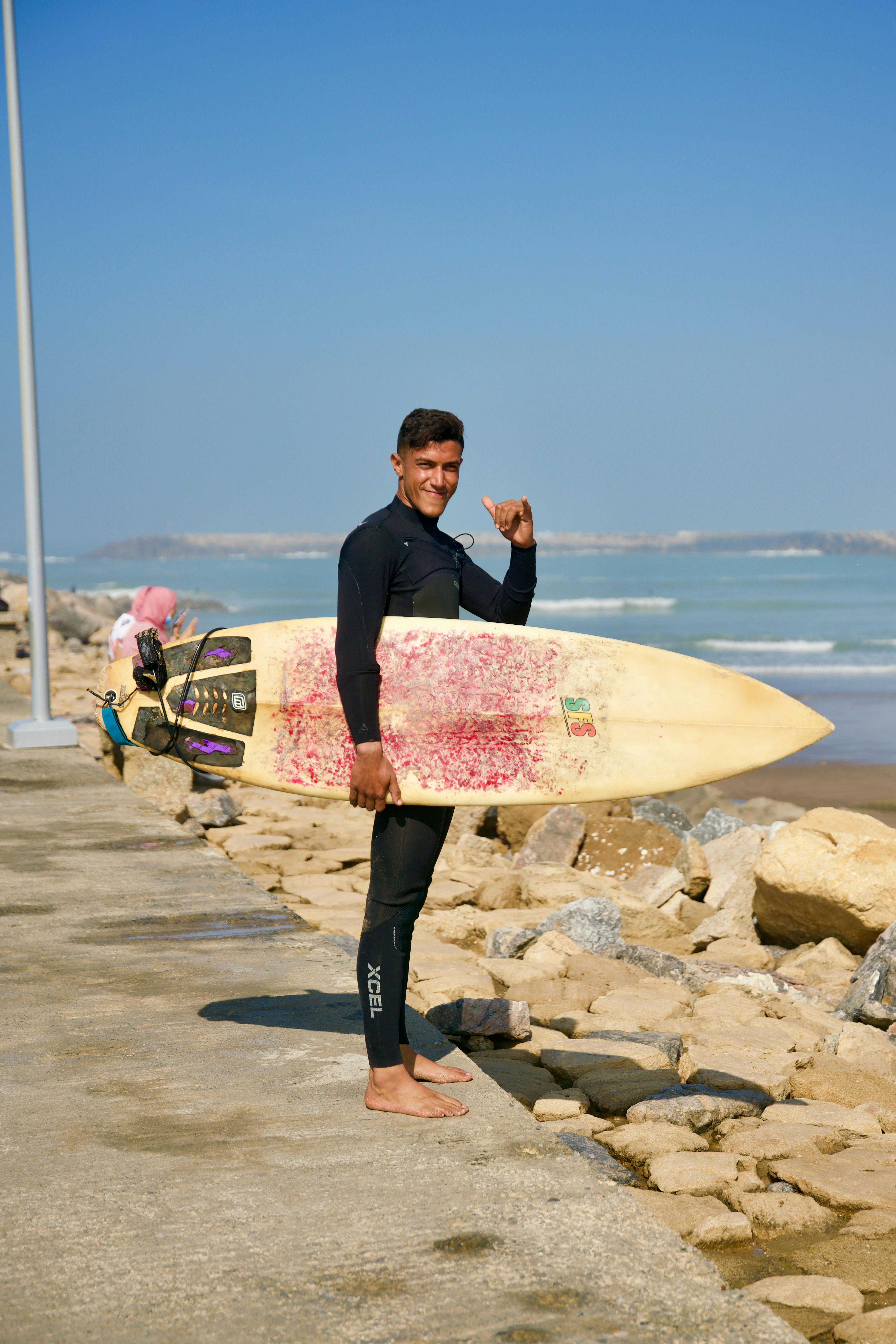 Happy Surfer on Beach · Free Stock Photo