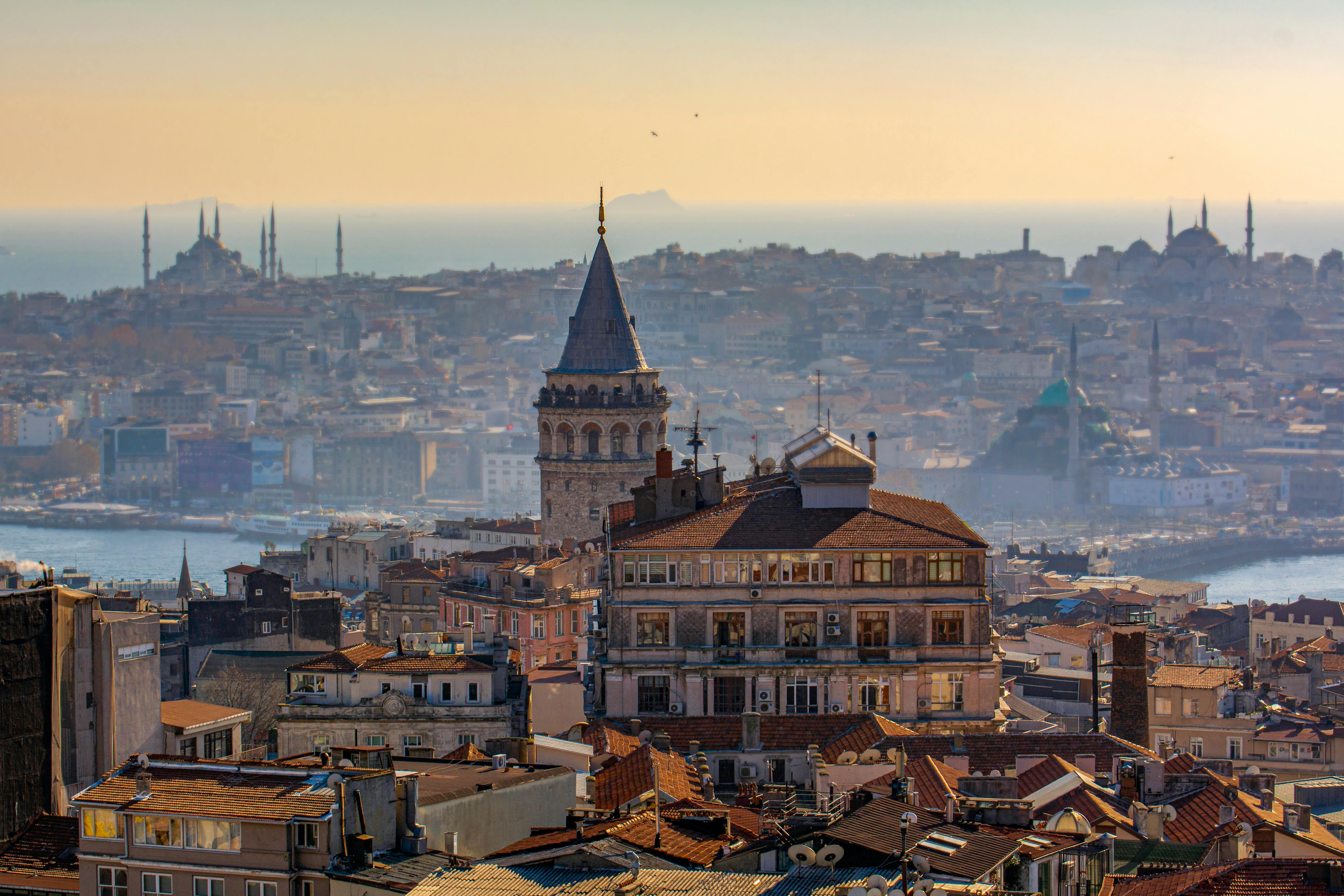 Istanbul Cityscape with Galata Tower · Free Stock Photo