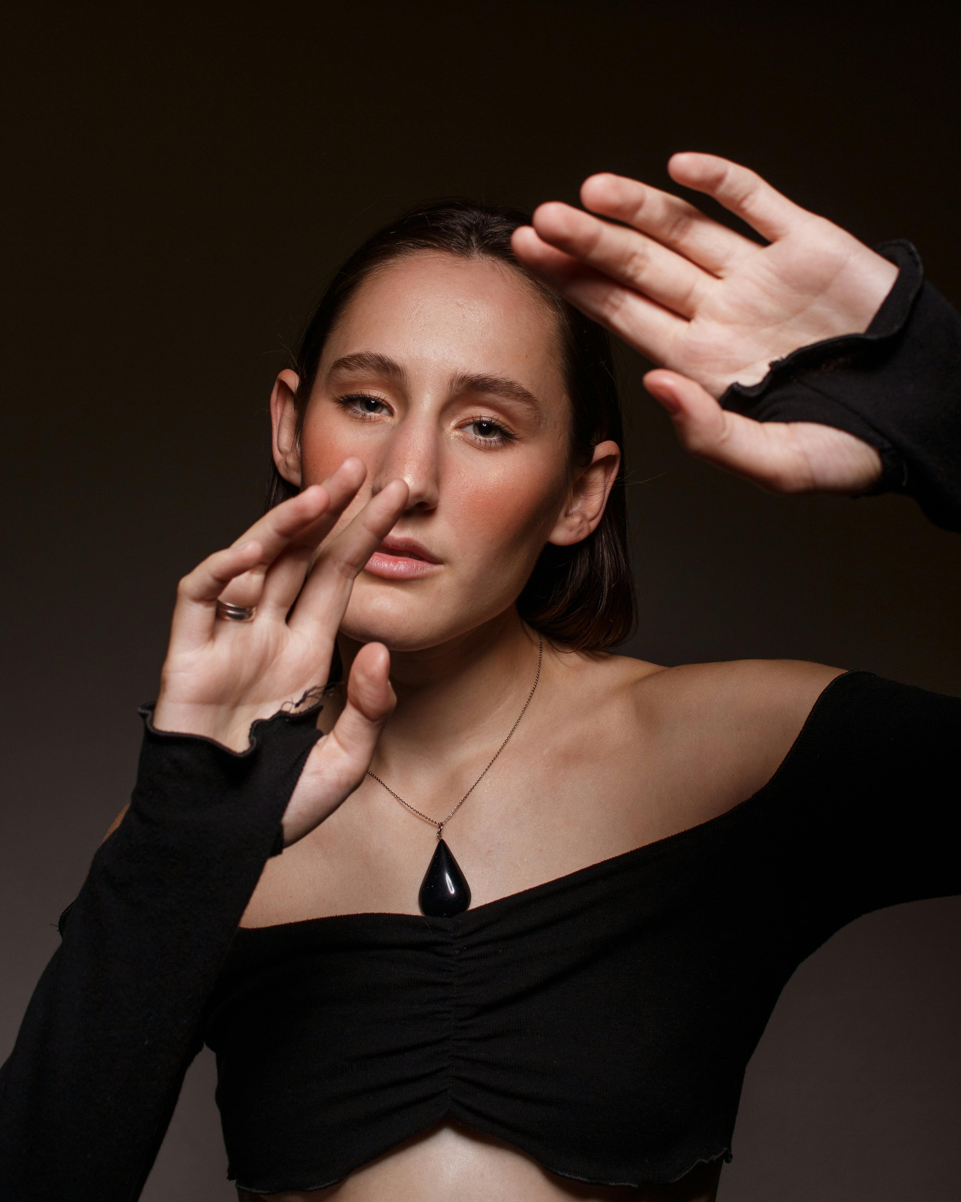 Young Model Posing in Studio · Free Stock Photo