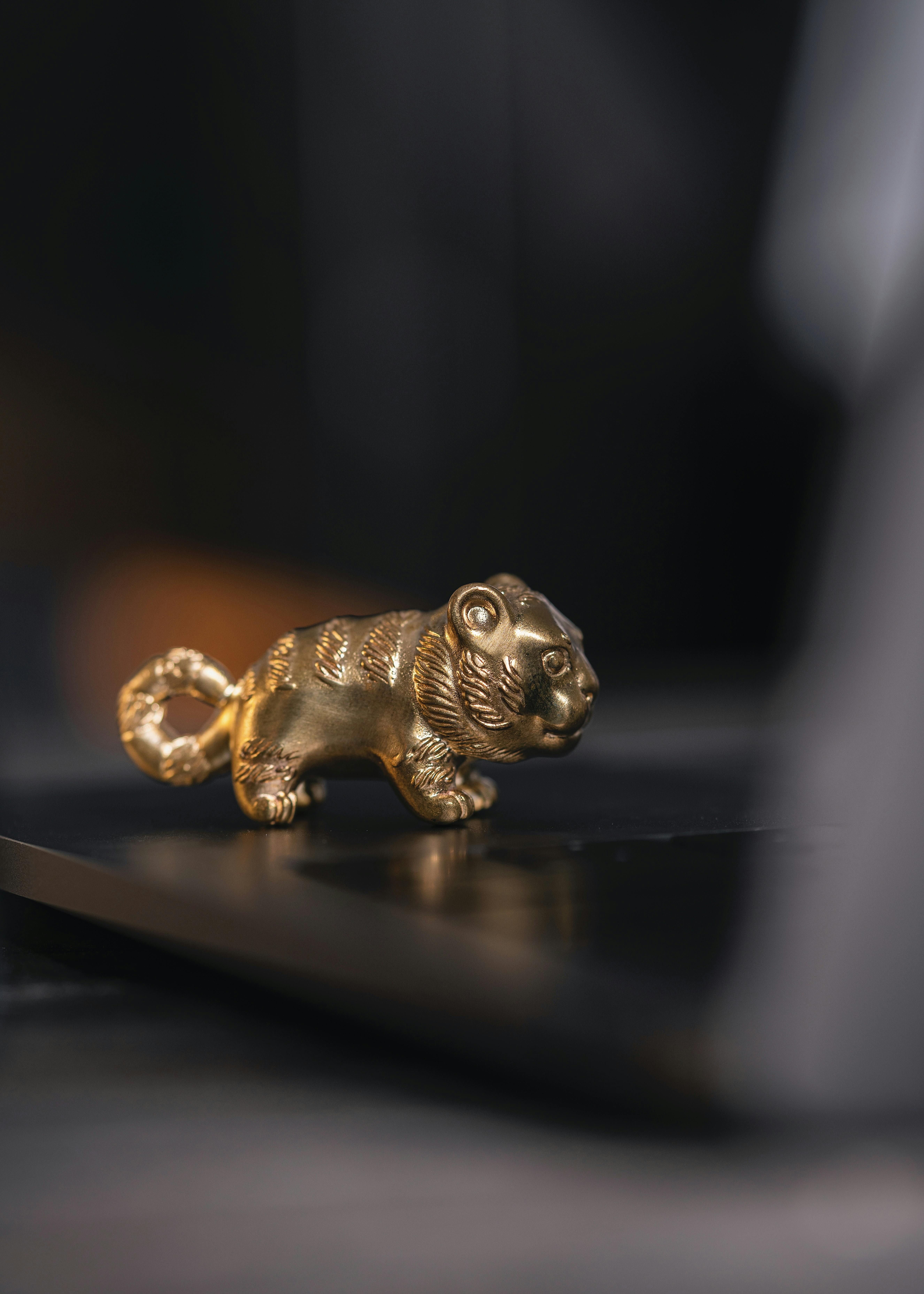 Tiger Figurine on Laptop · Free Stock Photo