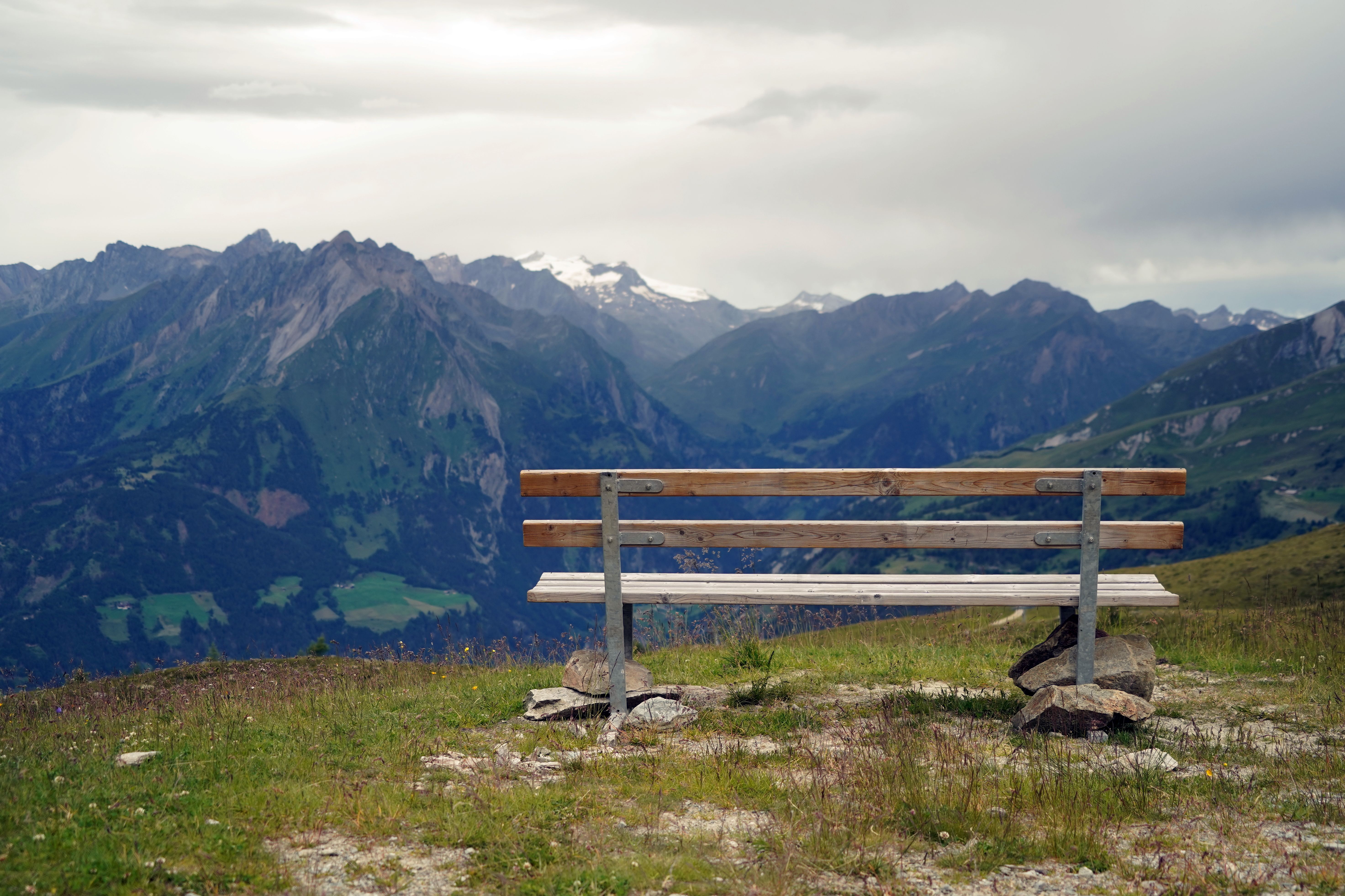 A Bench in Mountains · Free Stock Photo
