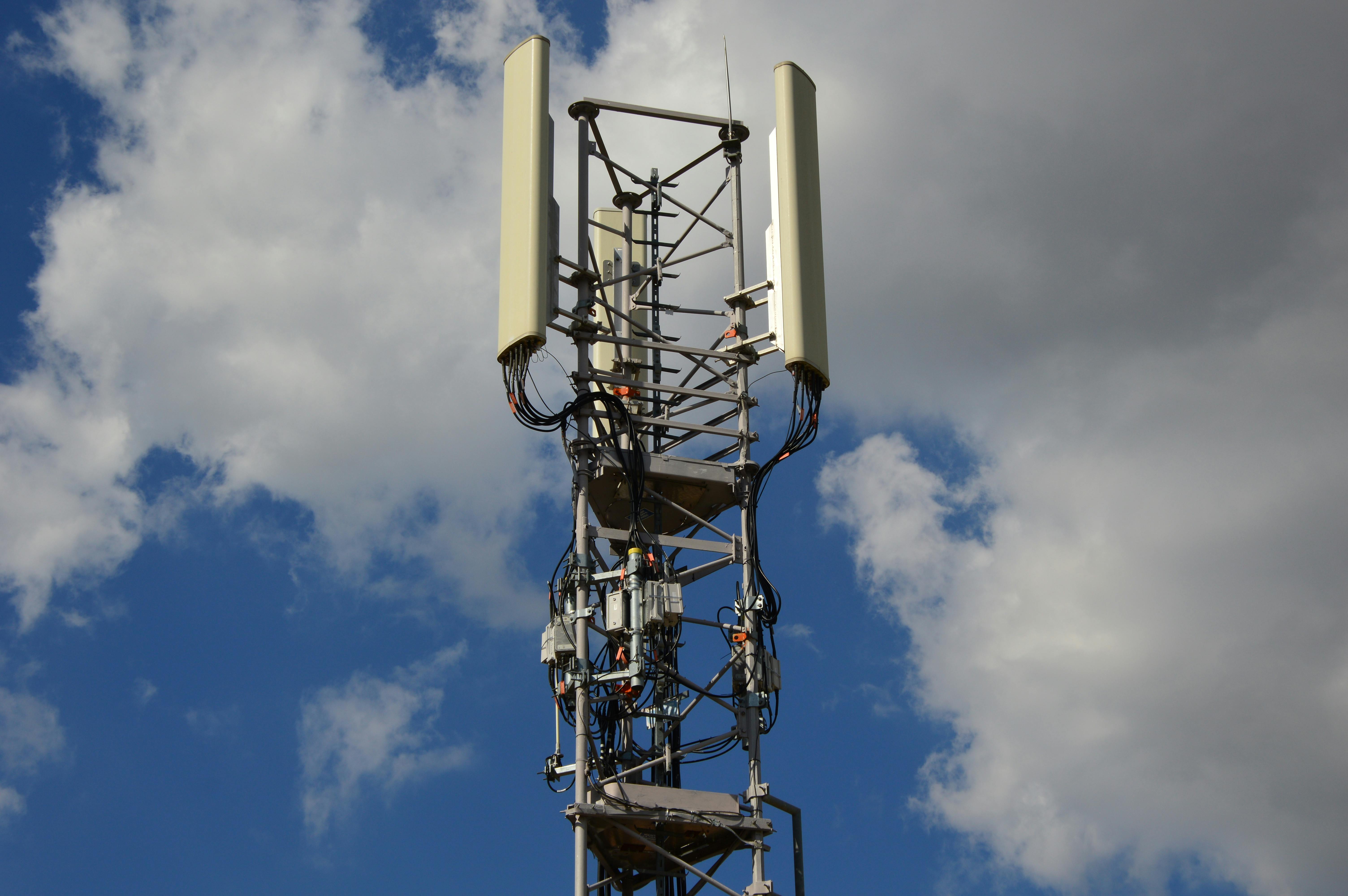 Low Angle View of a Cell Tower · Free Stock Photo