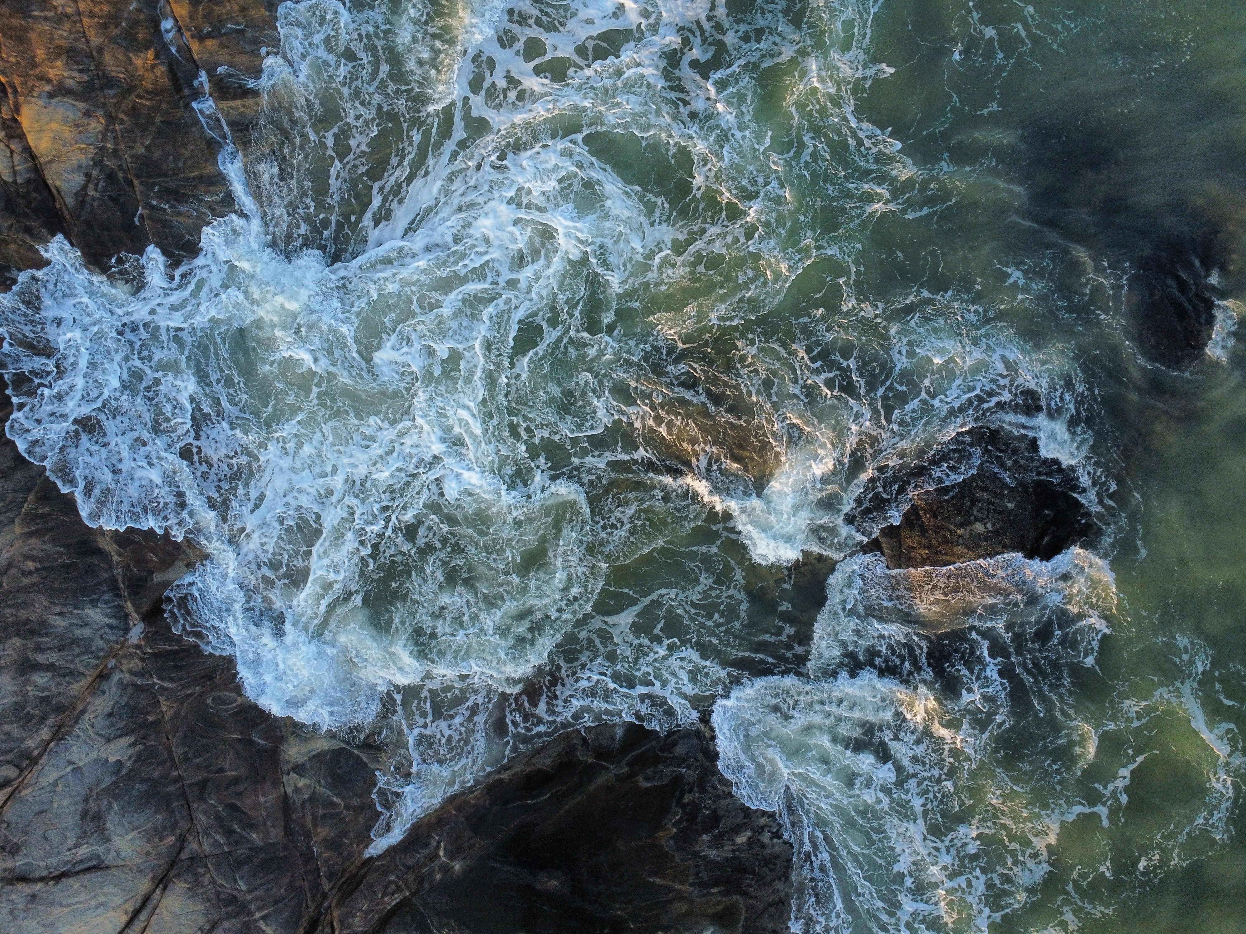 High Angle View of a Sea · Free Stock Photo