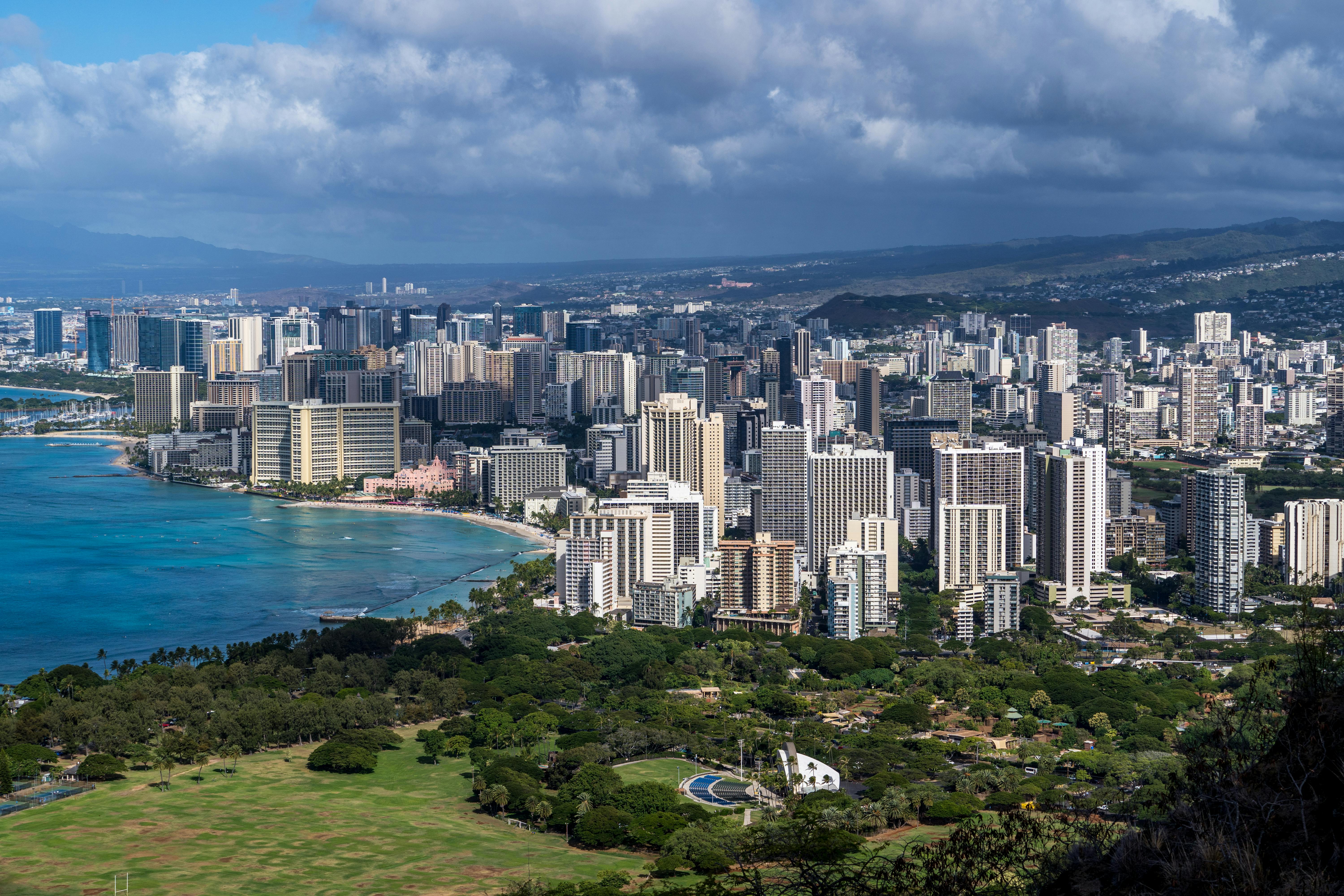 Honolulu City on Ocean Shore in Hawaii · Free Stock Photo