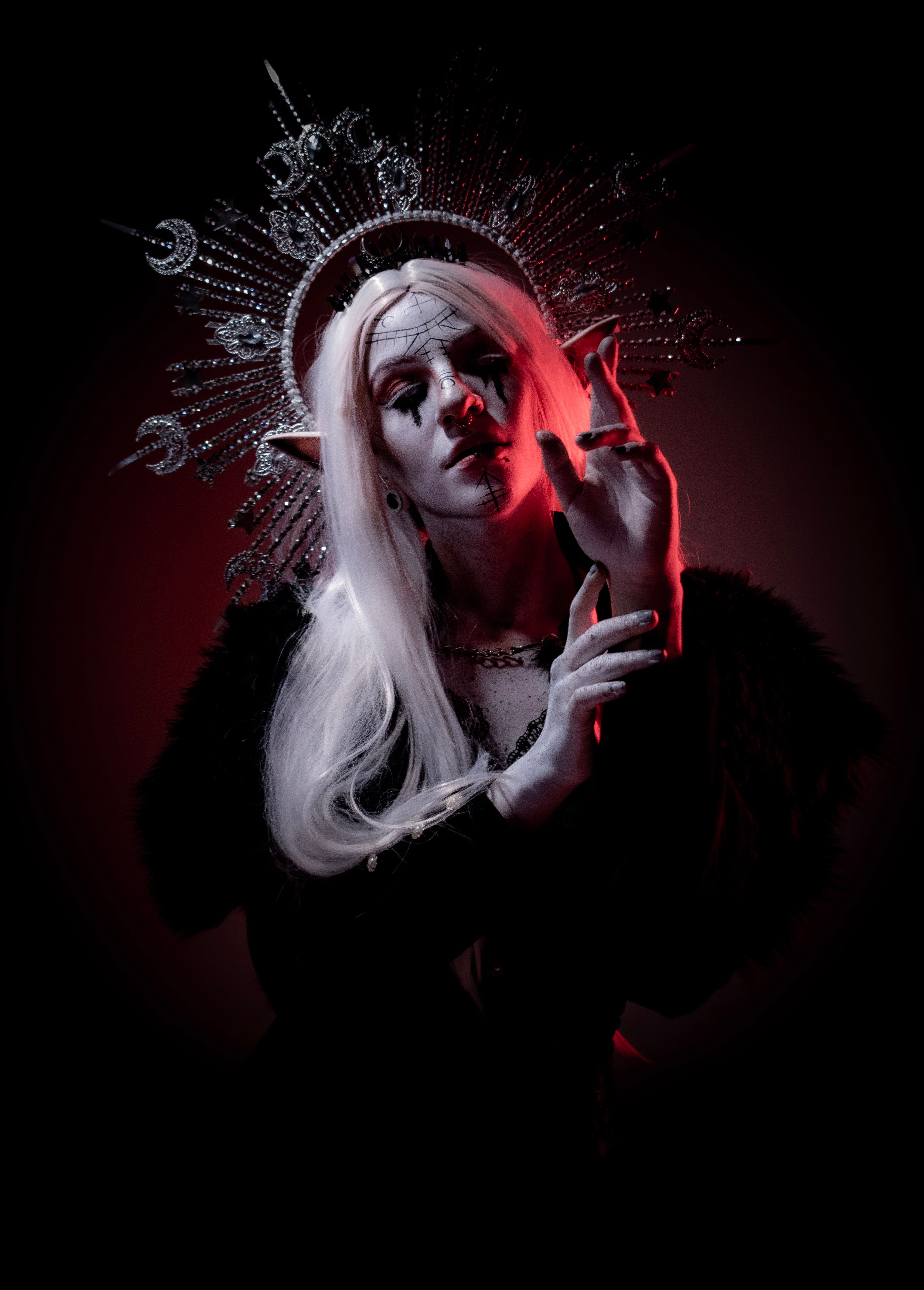 Blonde Woman in Darkness · Free Stock Photo