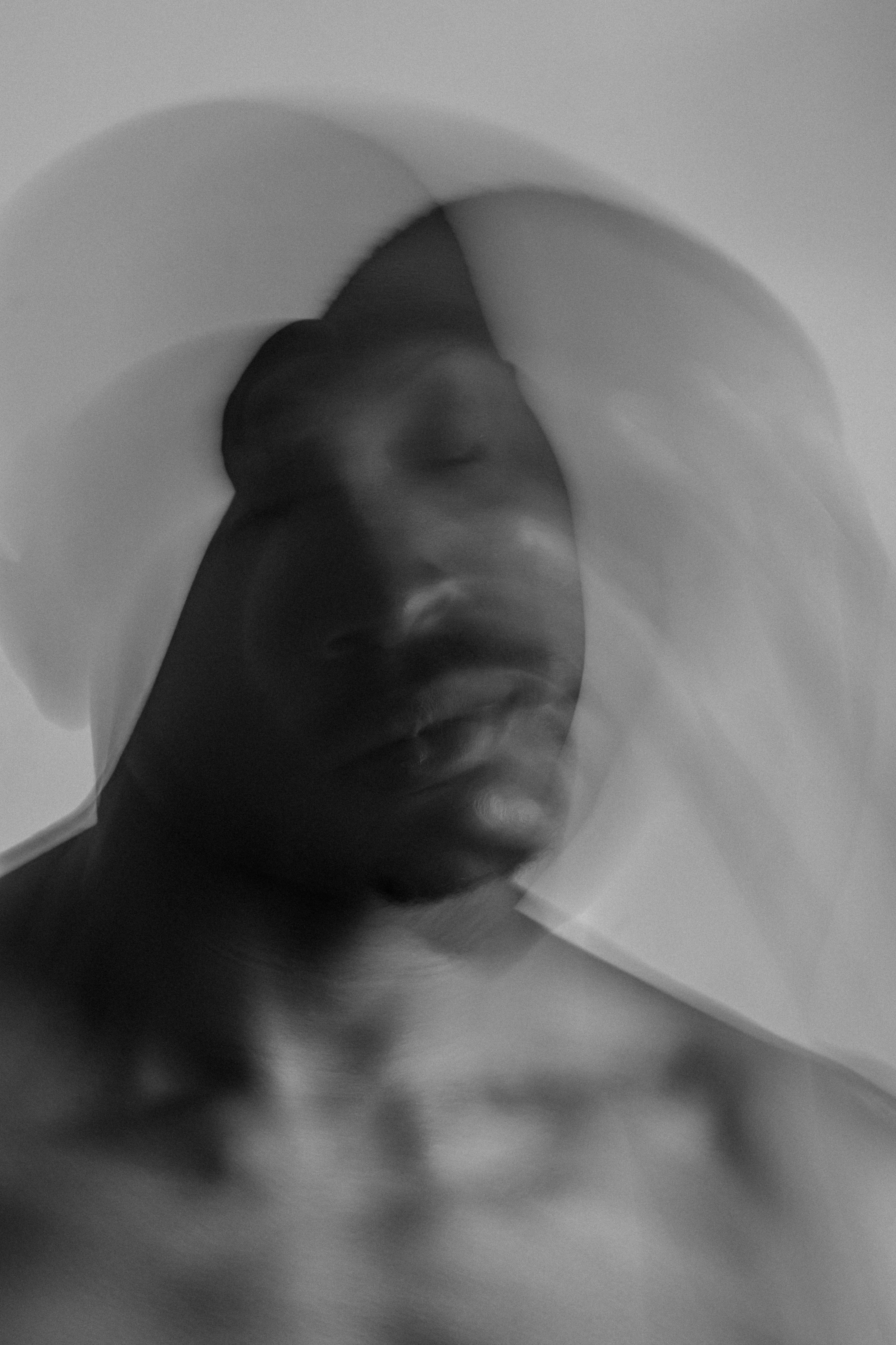 Blurred Man Face in Black and White · Free Stock Photo Blurred Man Face in Black and White · Free Stock Photo