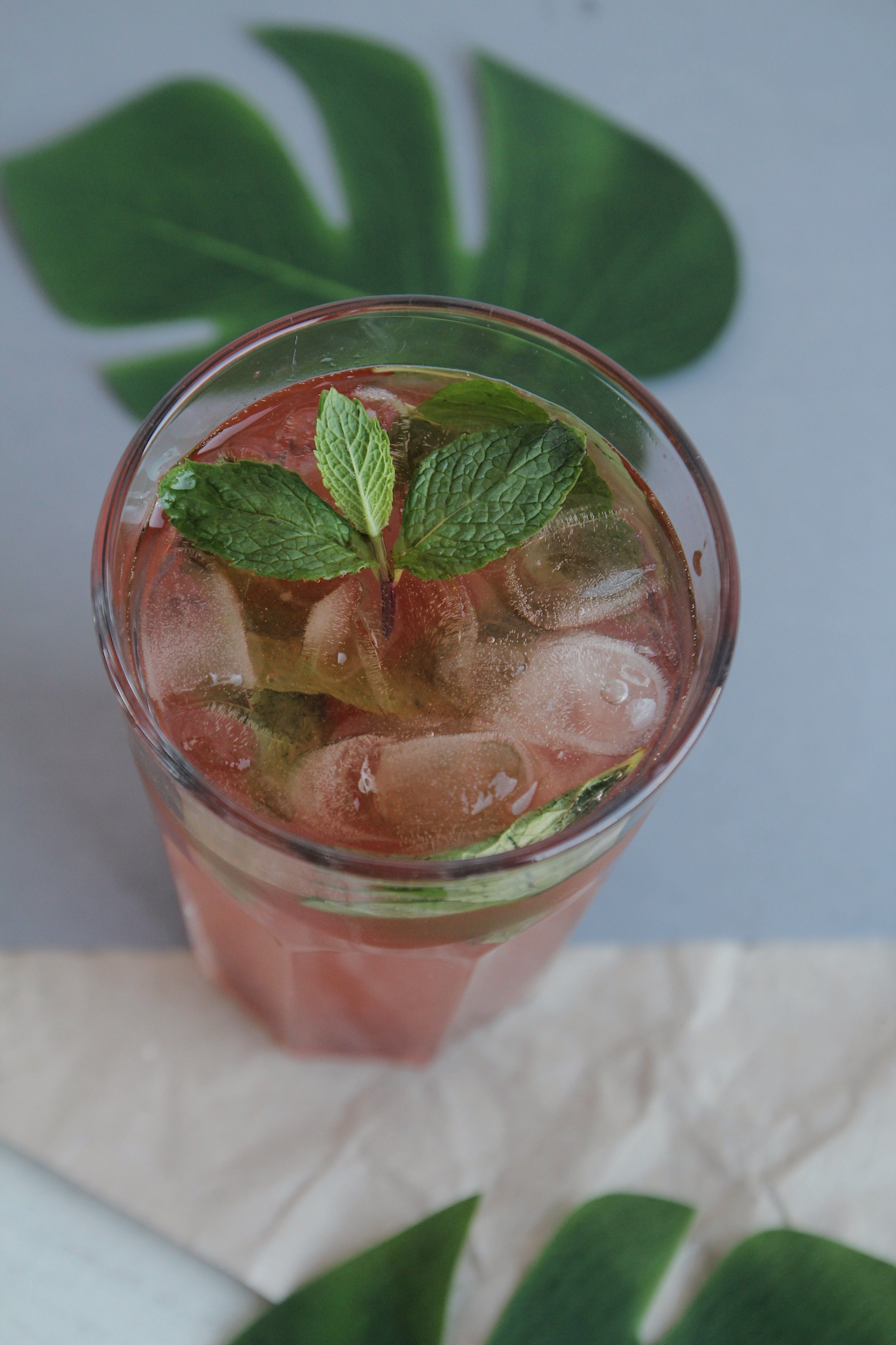 High-Angle Shot of Ice Cubes in a Glass · Free Stock Photo
