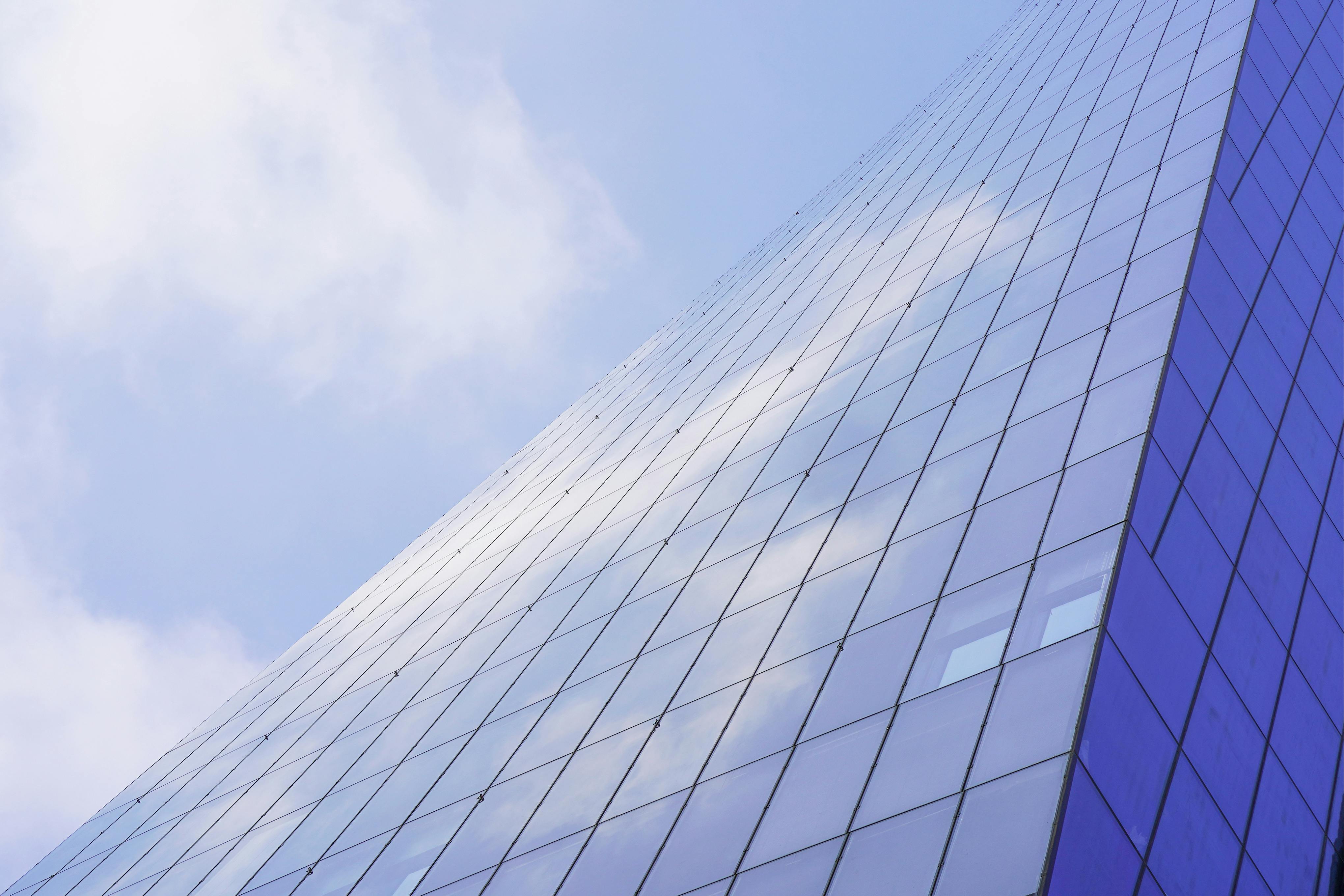 Abstract architecture. Building window close up · Free Stock Photo