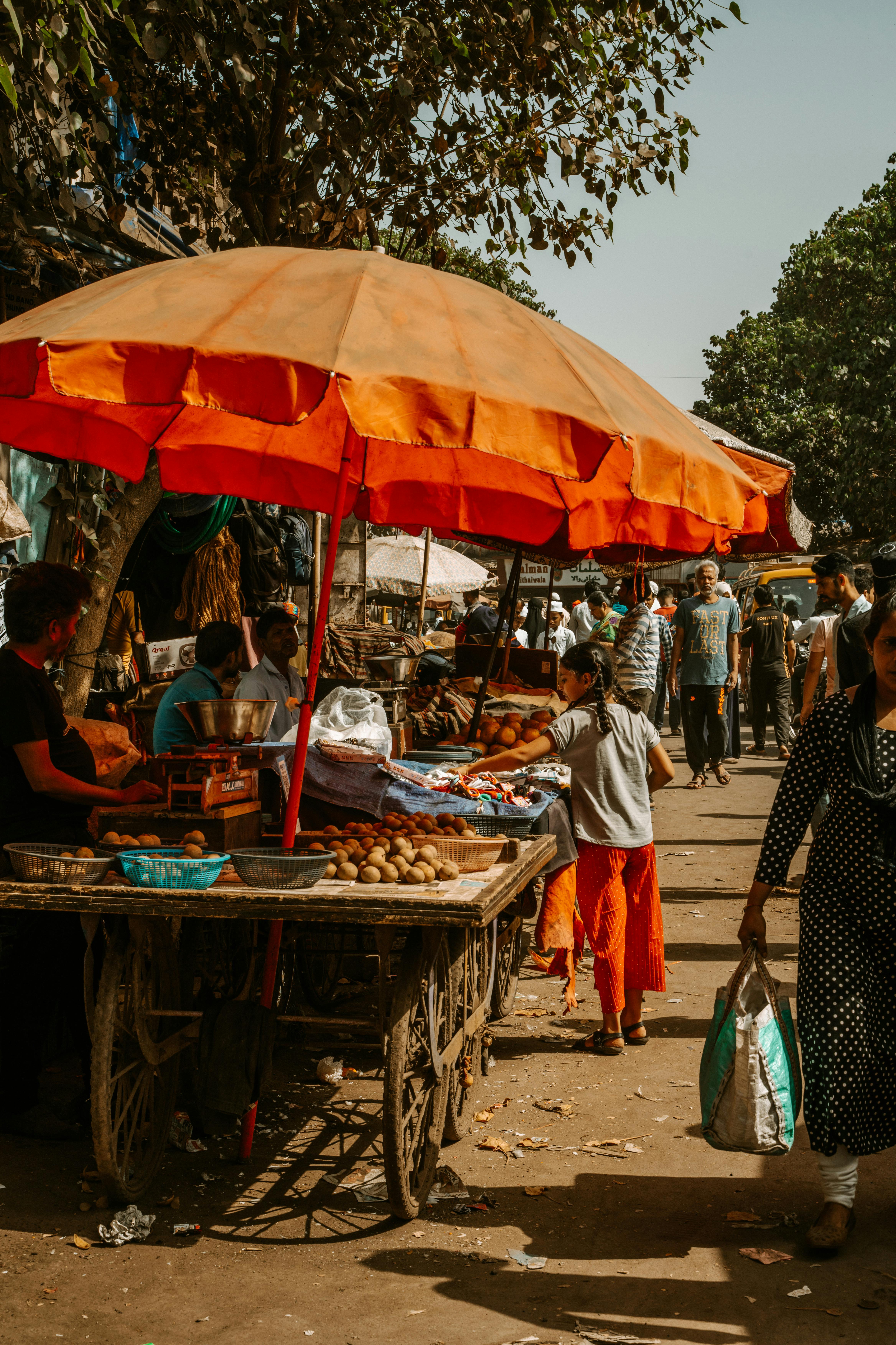 Aerial Shot Of Stalls · Free Stock Photo