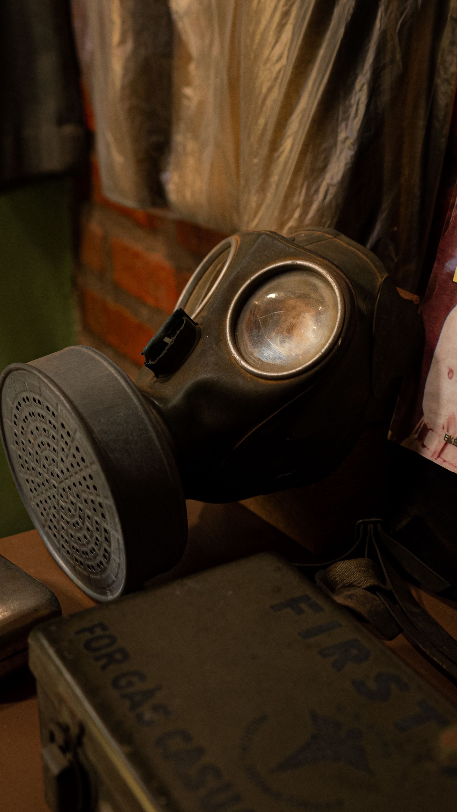 Gas Mask on a Table · Free Stock Photo