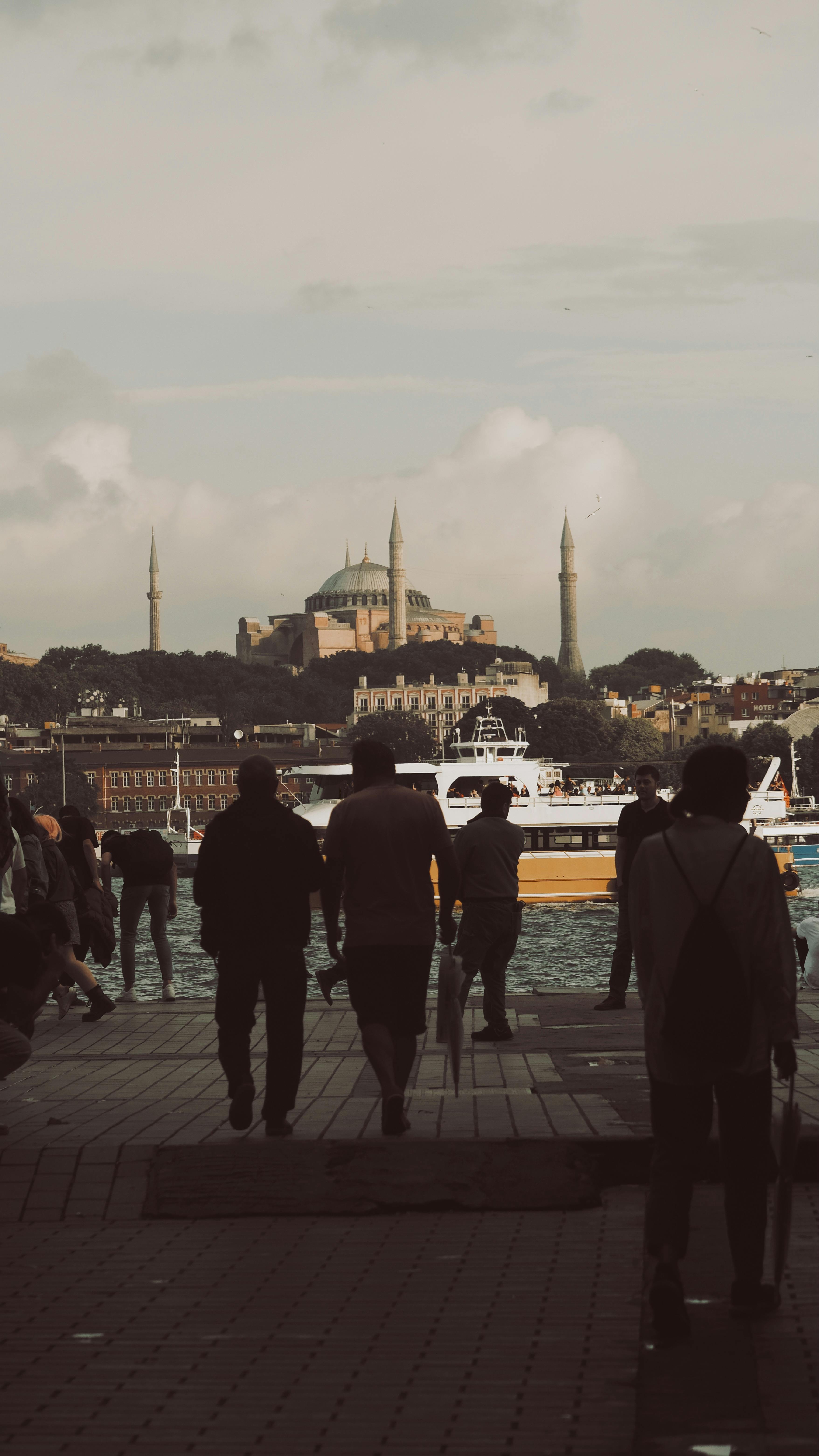 People Walking on Promenade in Istanbul · Free Stock Photo
